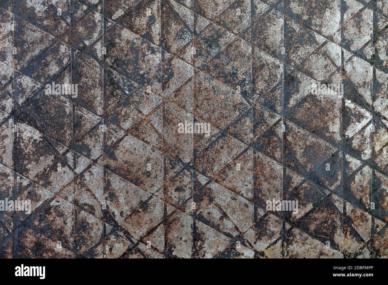 Old metal structure with scratches and geometric shapes Stock Photo - Alamy
