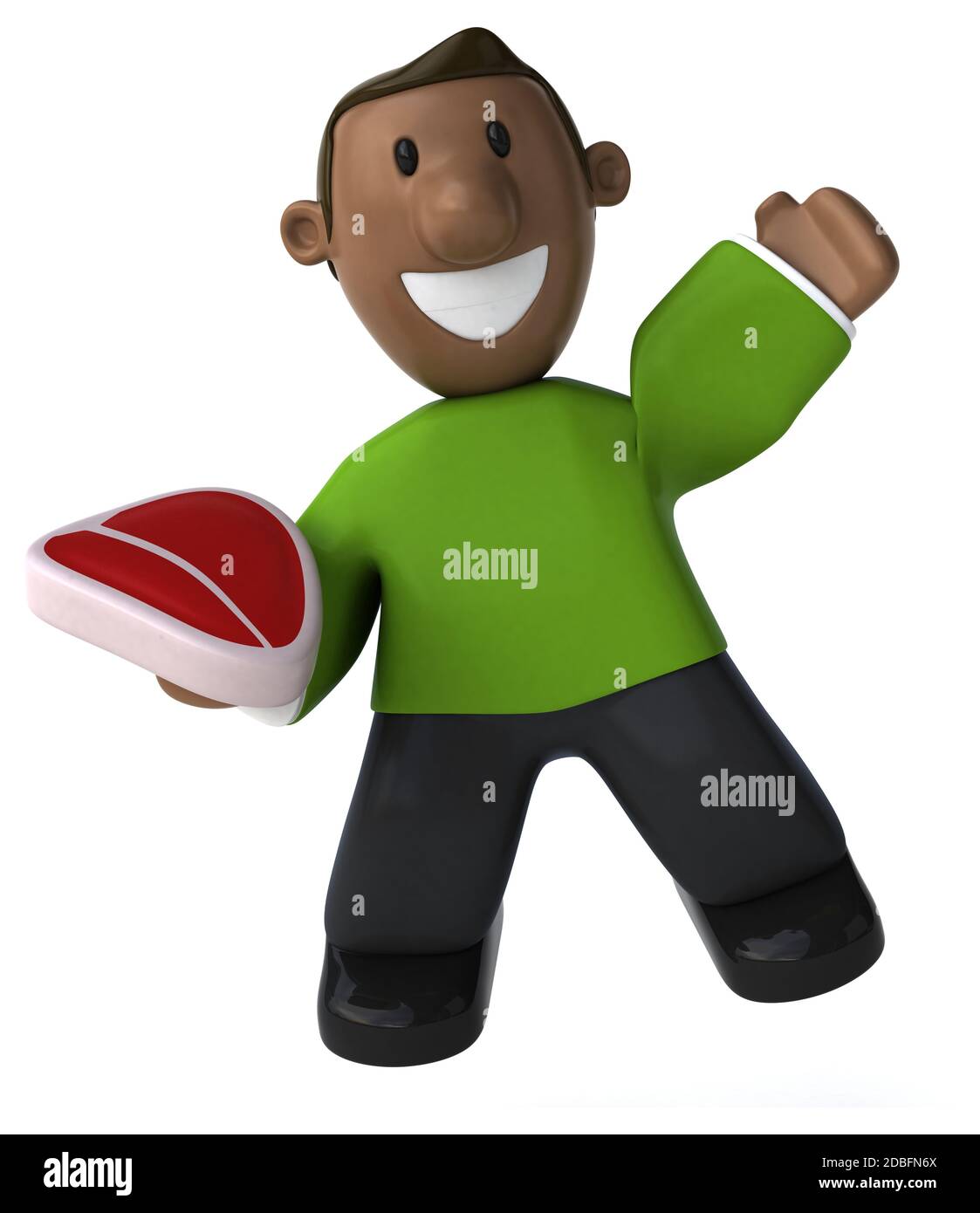 Cartoon guy - 3D Illustration Stock Photo - Alamy