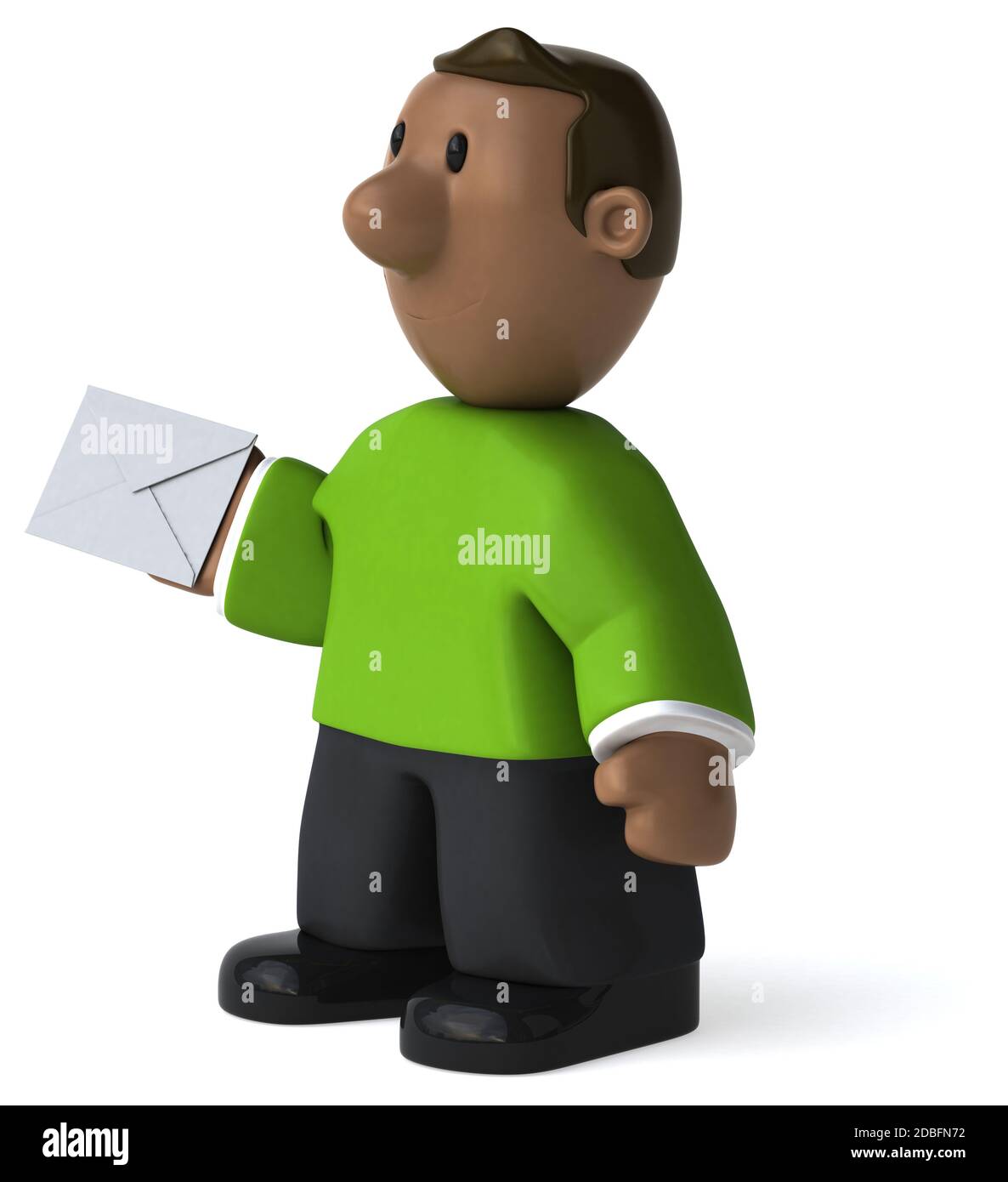 Cartoon guy - 3D Illustration Stock Photo - Alamy