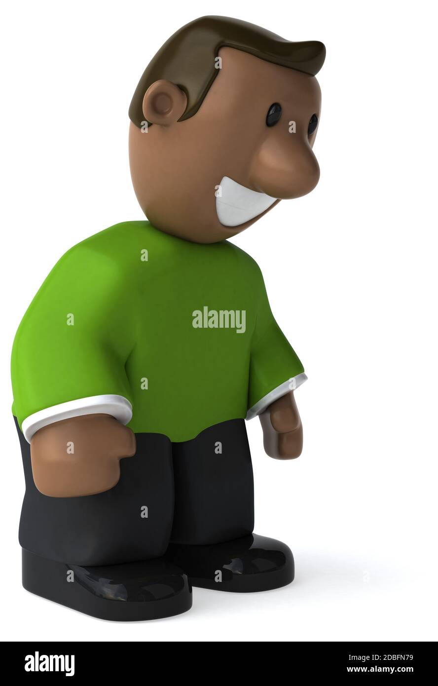 Cartoon guy - 3D Illustration Stock Photo - Alamy