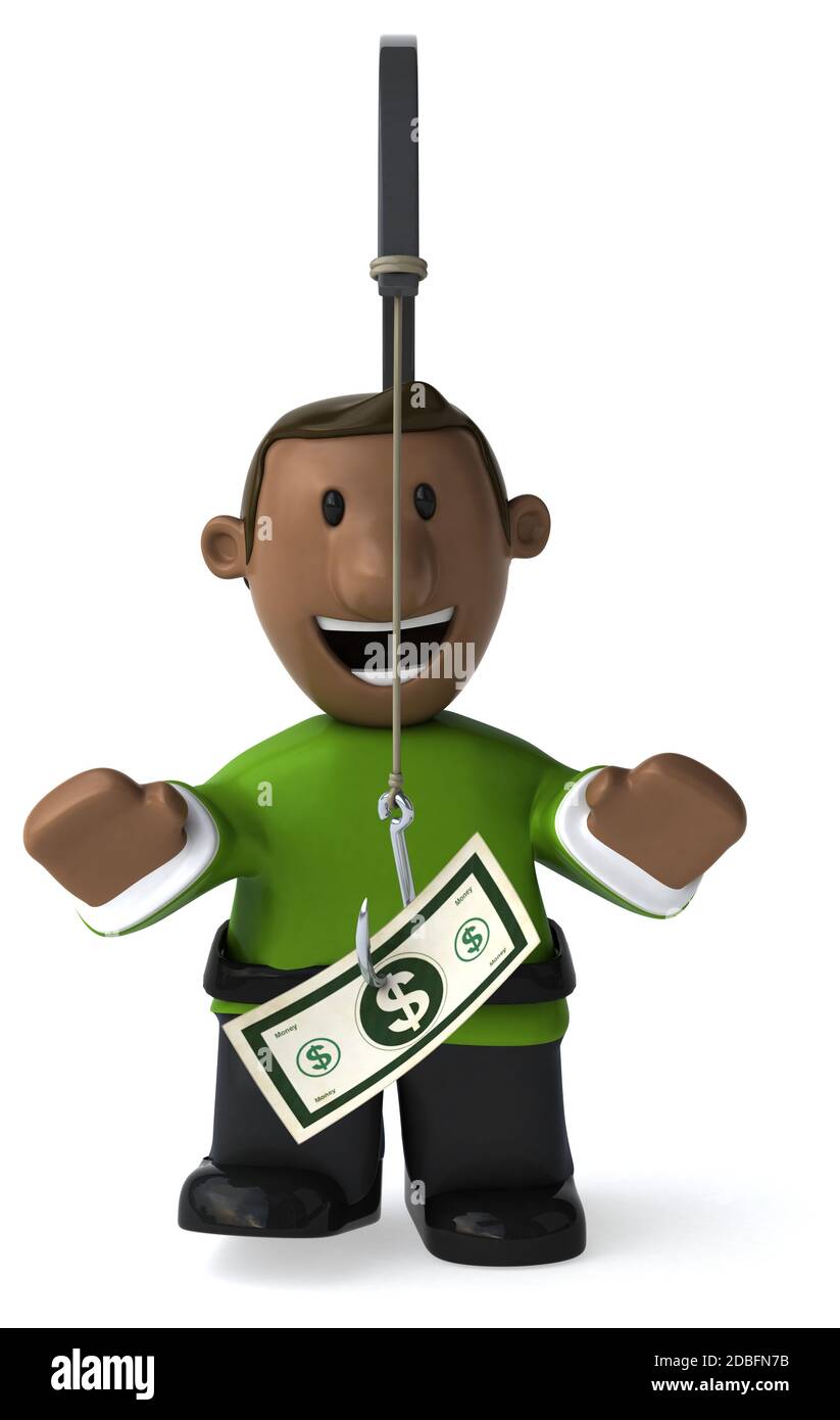 Cartoon guy - 3D Illustration Stock Photo - Alamy