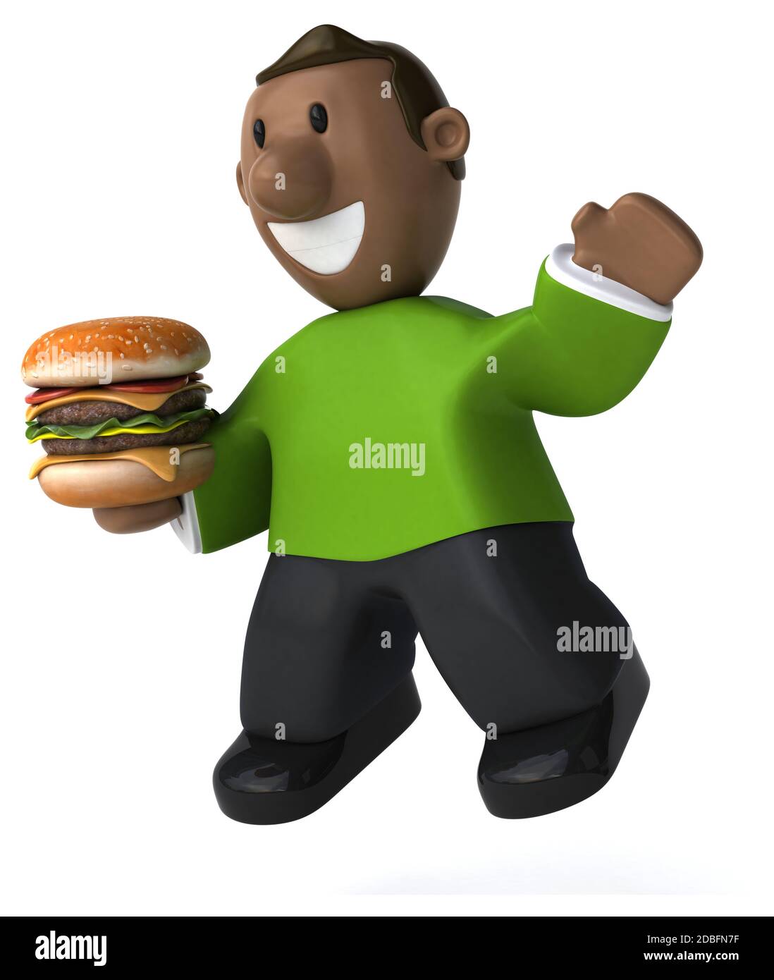 Cartoon guy - 3D Illustration Stock Photo - Alamy