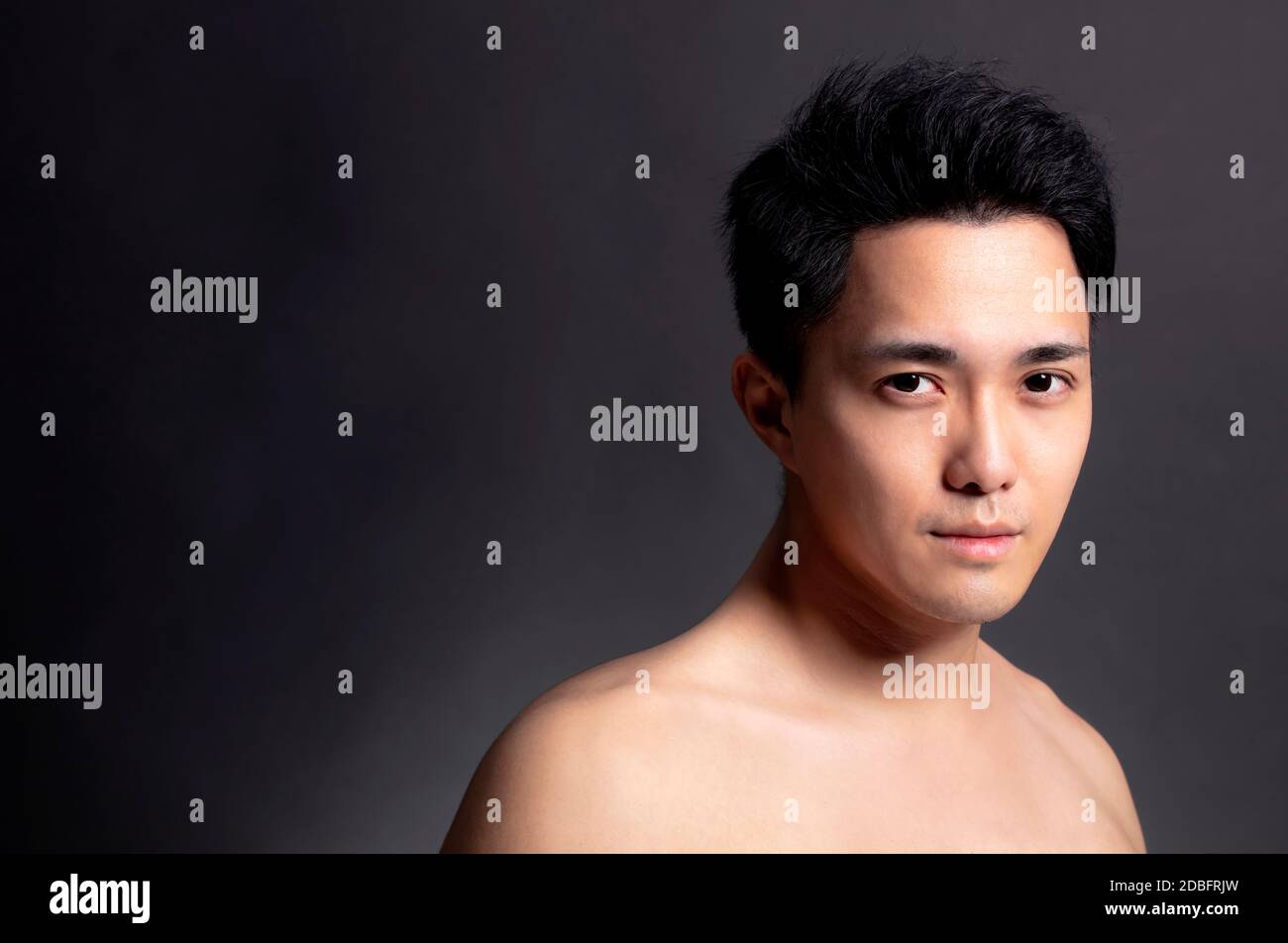 Closeup of attractive young asian man face Stock Photo - Alamy