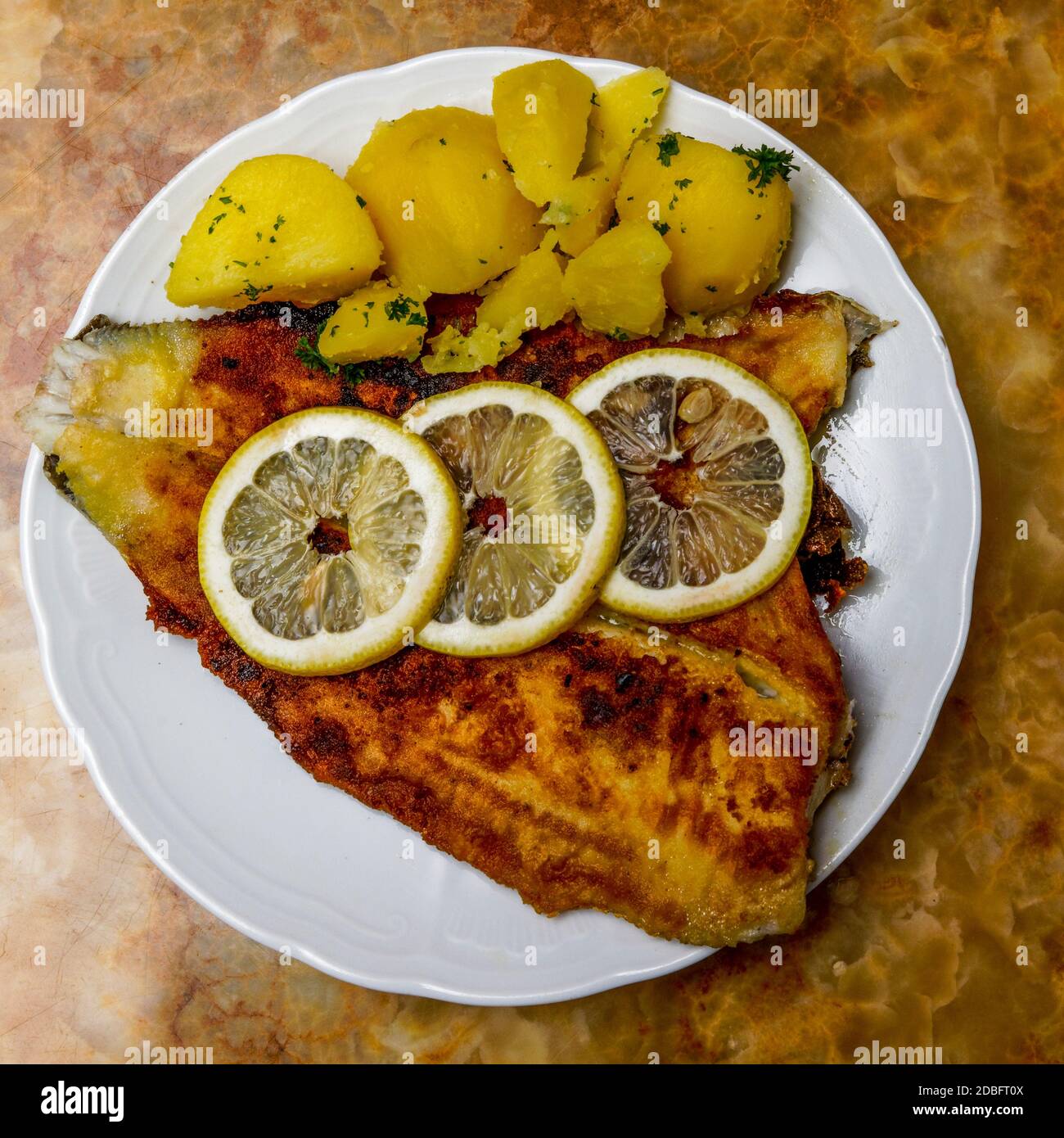 Schollenfilet, Plaice Fillet Stock Photo - Alamy