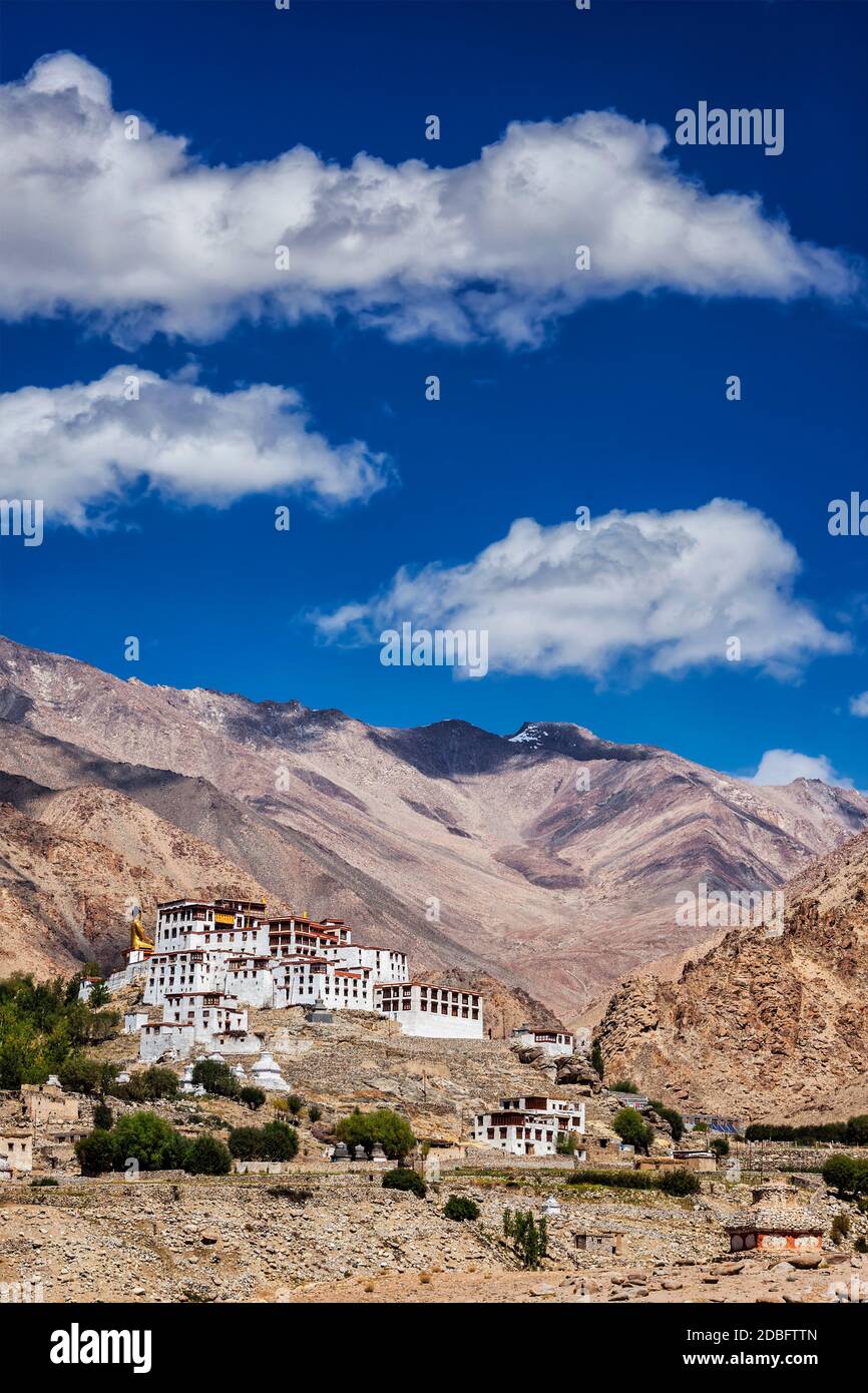Likir Gompa Tibetan Buddhist monastery in Himalayas, Ladakh, Jammu and ...