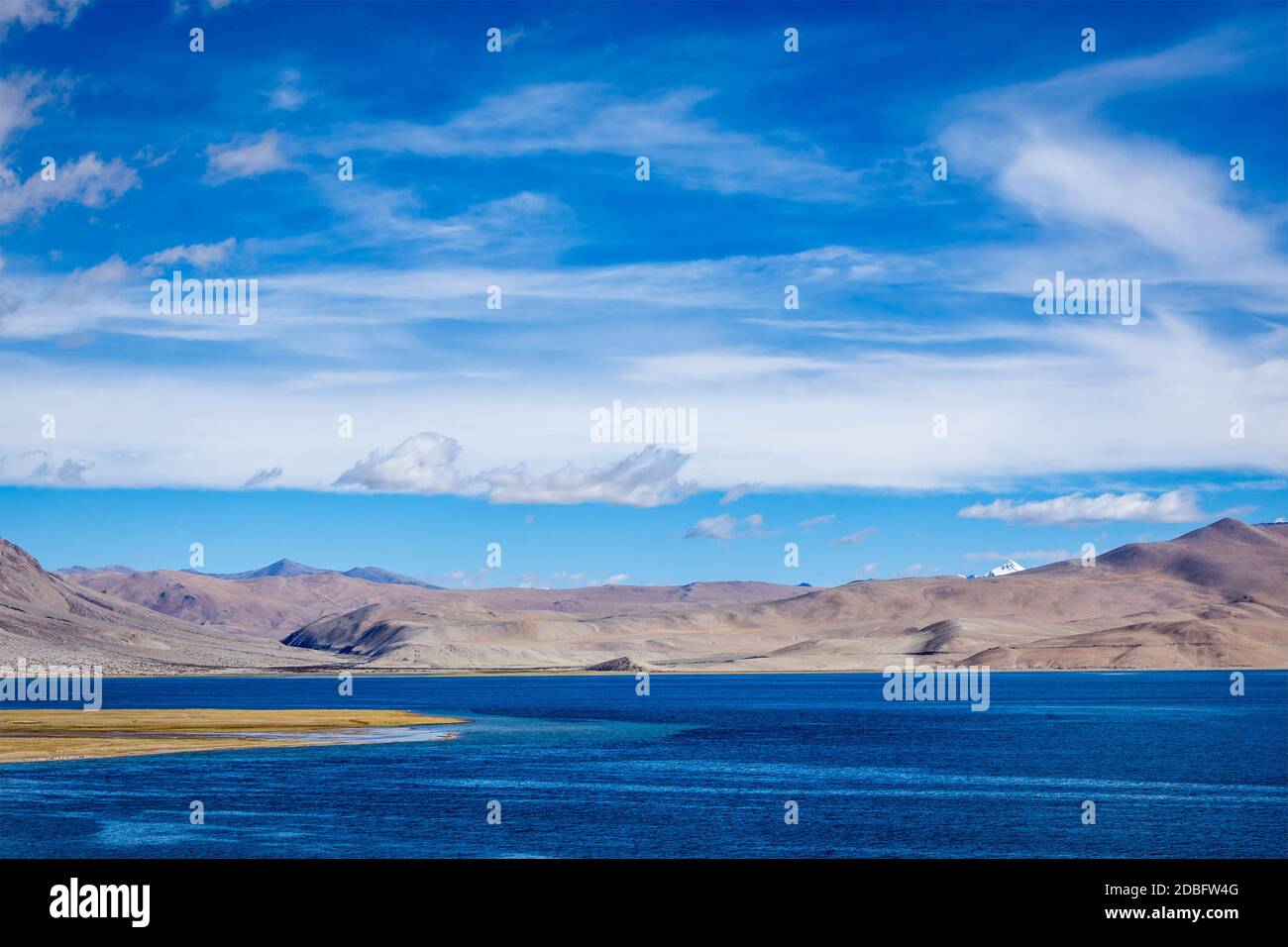 Tso Moriri lake in Himalayas, Ladakh, India Stock Photo - Alamy