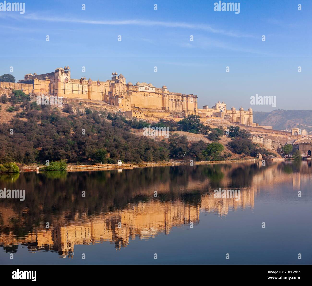 Famous Rajasthan landmark - Amer (Amber) fort, Rajasthan, India Stock ...