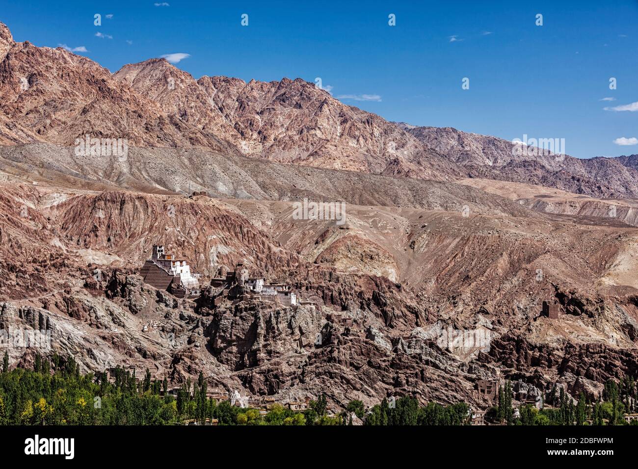 Basgo Gompa (Tibetan Buddhist monastery). Ladakh, India Stock Photo - Alamy