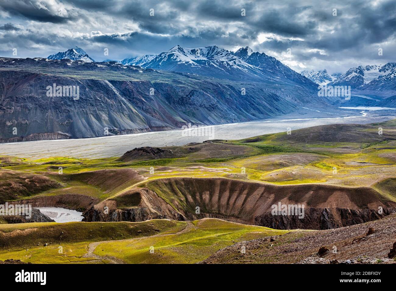 Himalayan landscape in Spiti valley. Himachal Pradesh, India Stock ...