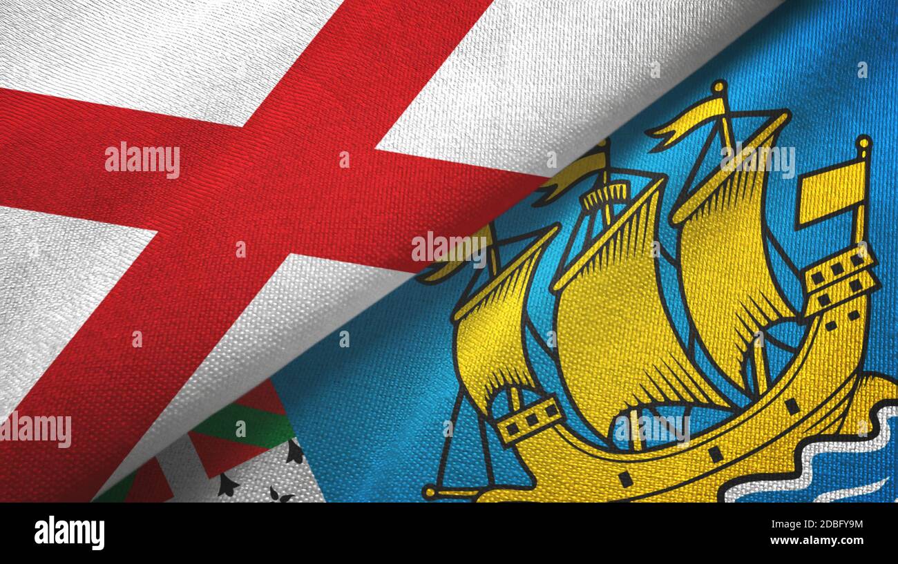 Northern Ireland Saint Patrick's Saltire and Saint Pierre and Miquelon ...