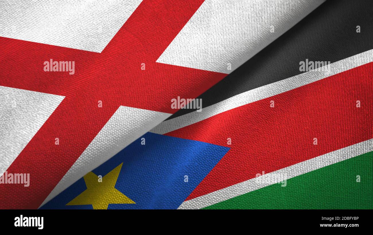 Northern Ireland Saint Patrick's Saltire and South Sudan two flags ...
