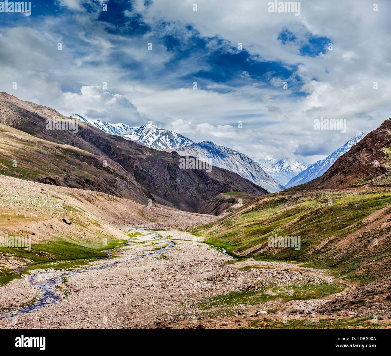 Himalayan landscape. Spiti valley, Himachal Pradesh, India Stock Photo ...