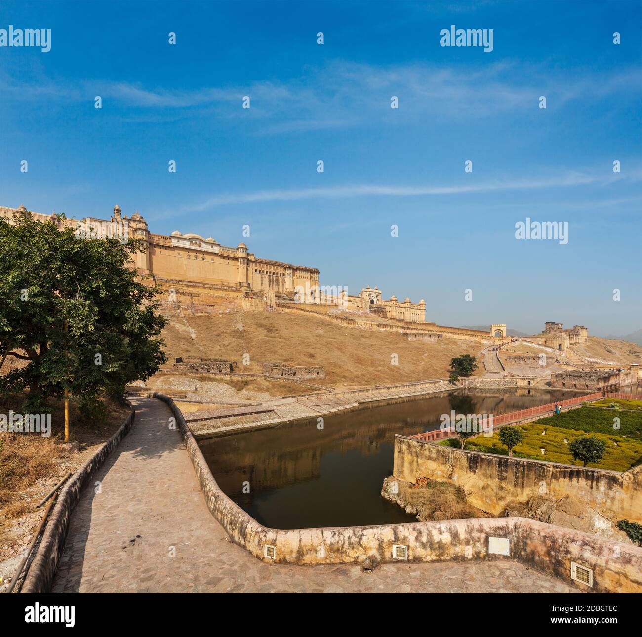Famous Rajasthan landmark - Amer (Amber) fort, Rajasthan, India Stock ...