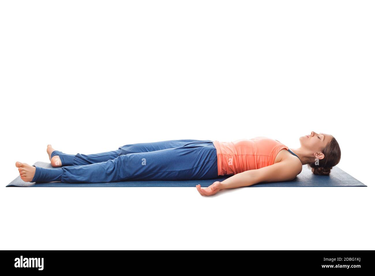 Corpse pose Cut Out Stock Images & Pictures - Alamy