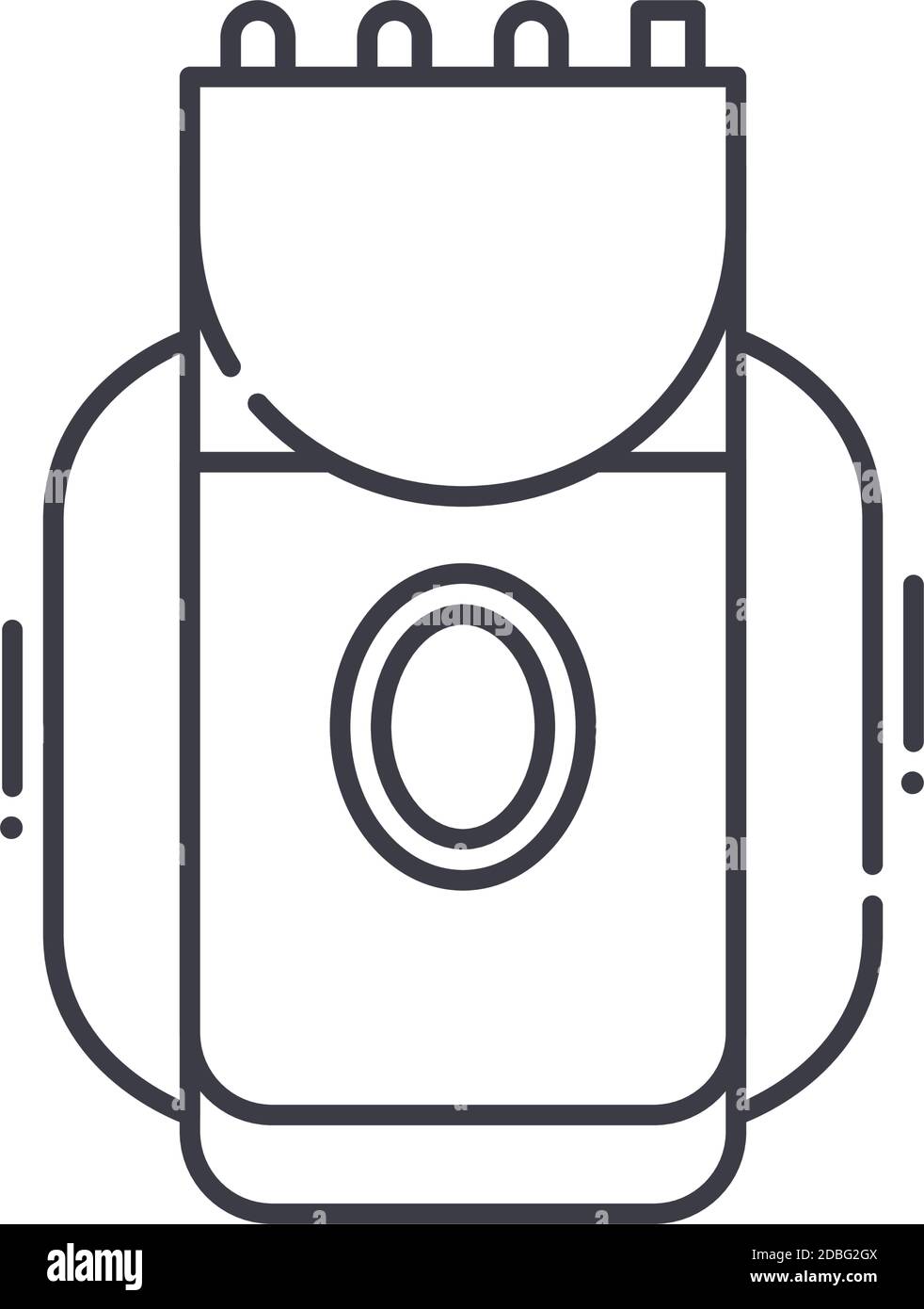 Clipper icon, linear isolated illustration, thin line vector, web ...