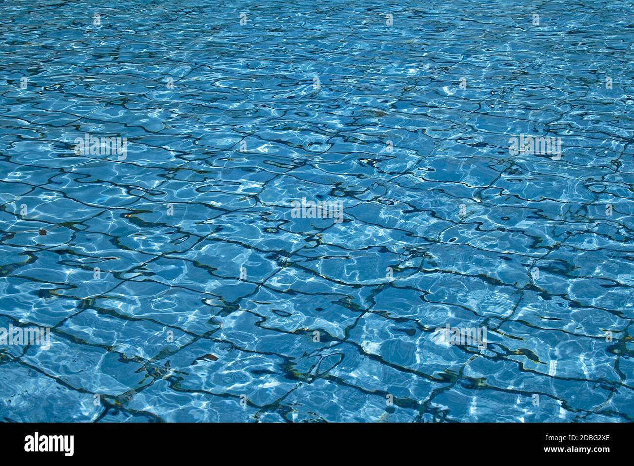 Light blue clear water of swimming pool Stock Photo - Alamy