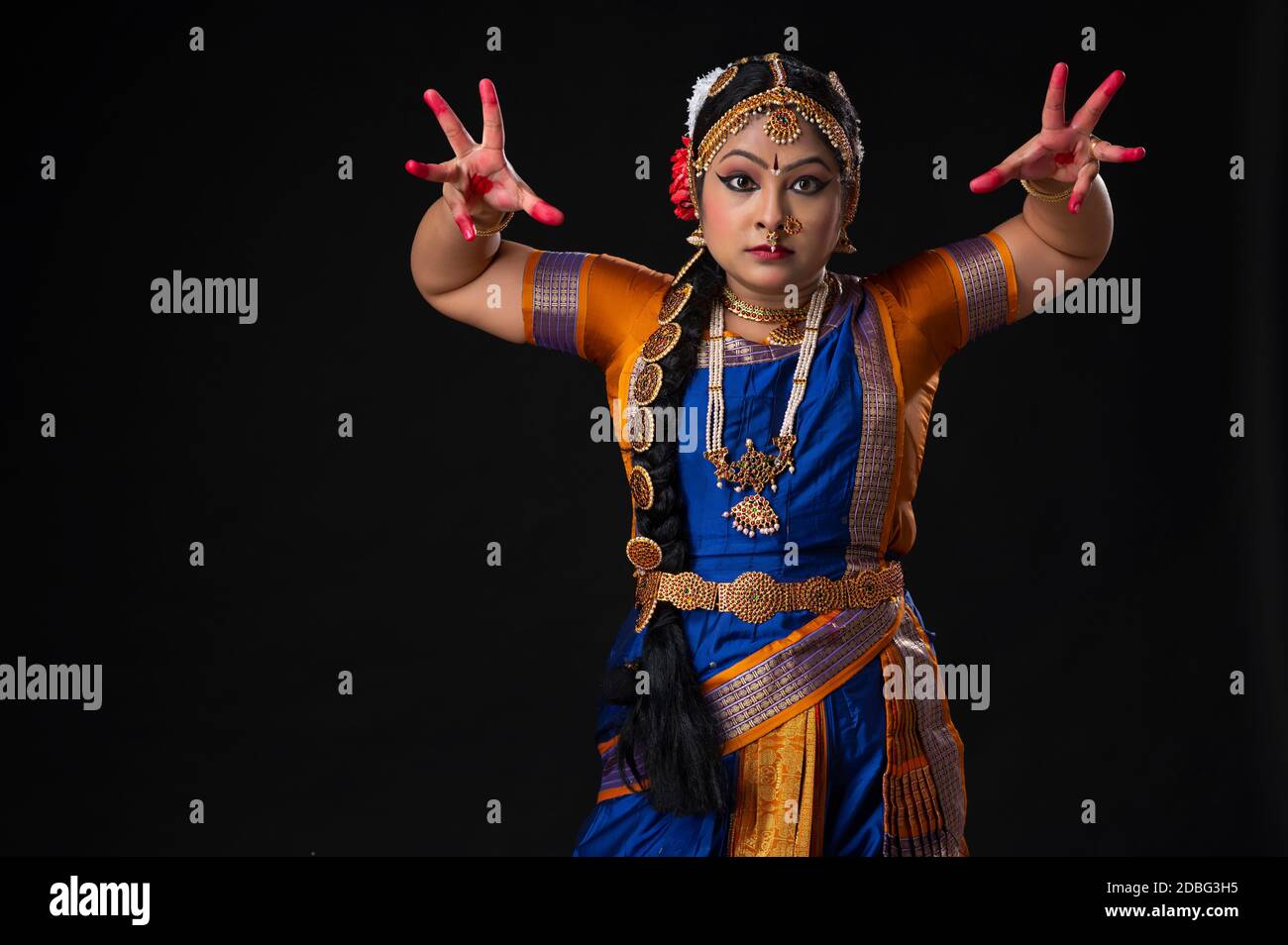 Kuchipudi dancer expressing Raudra rasa through here dance performance ...