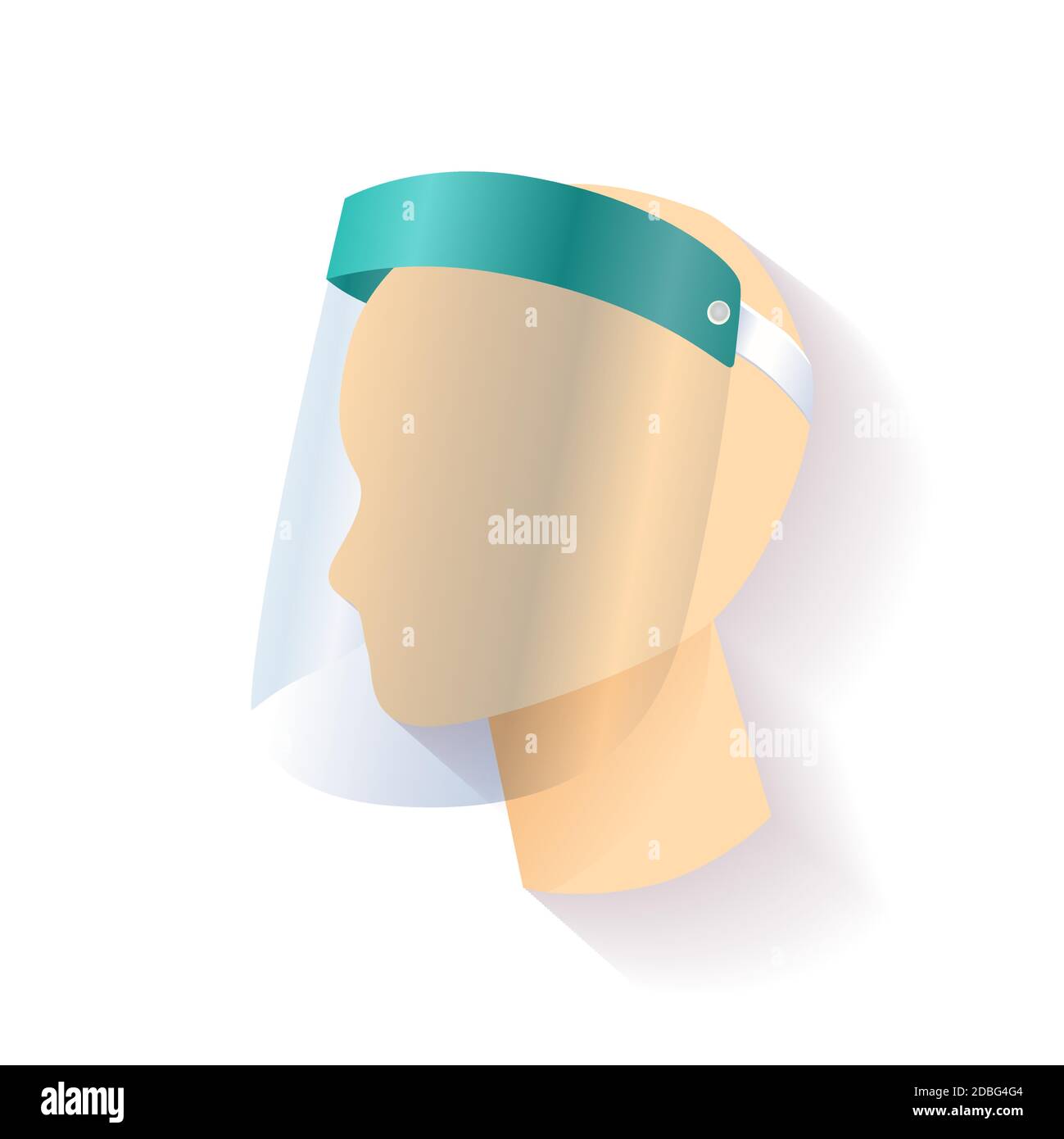 Plastic shield for the face Vector illustration Stock Vector Image ...
