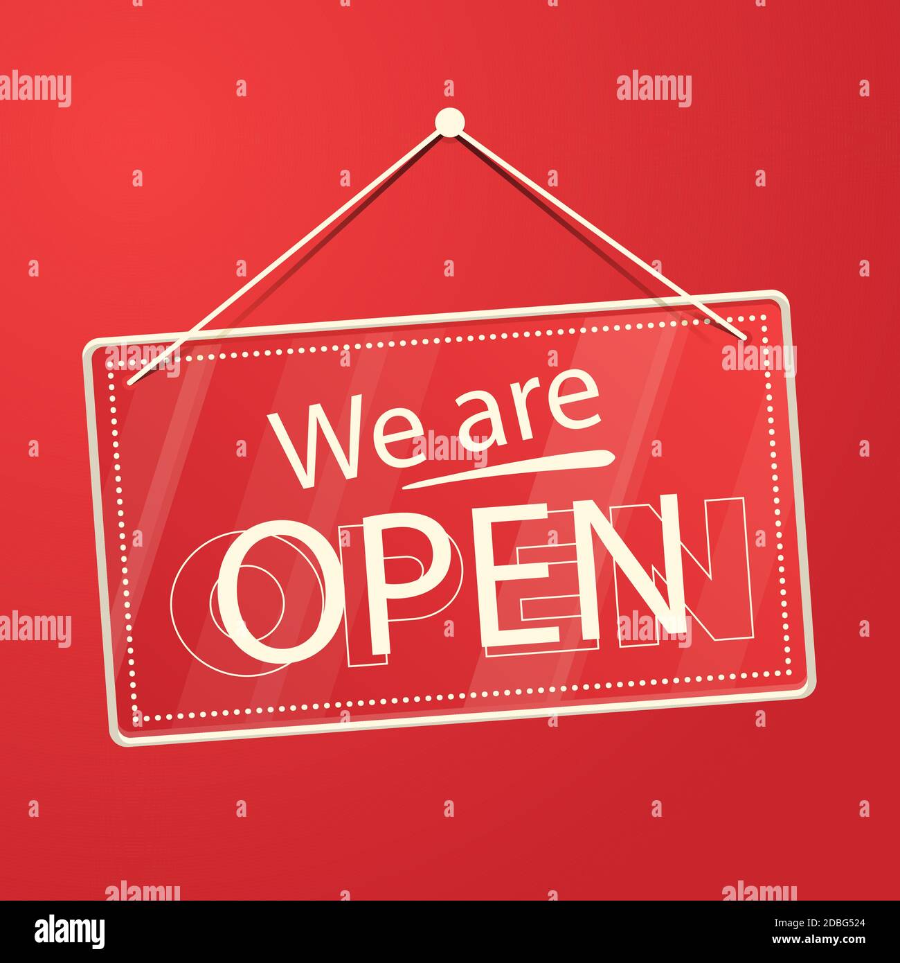 We are open sign theme Vector illustration Stock Vector Image & Art - Alamy