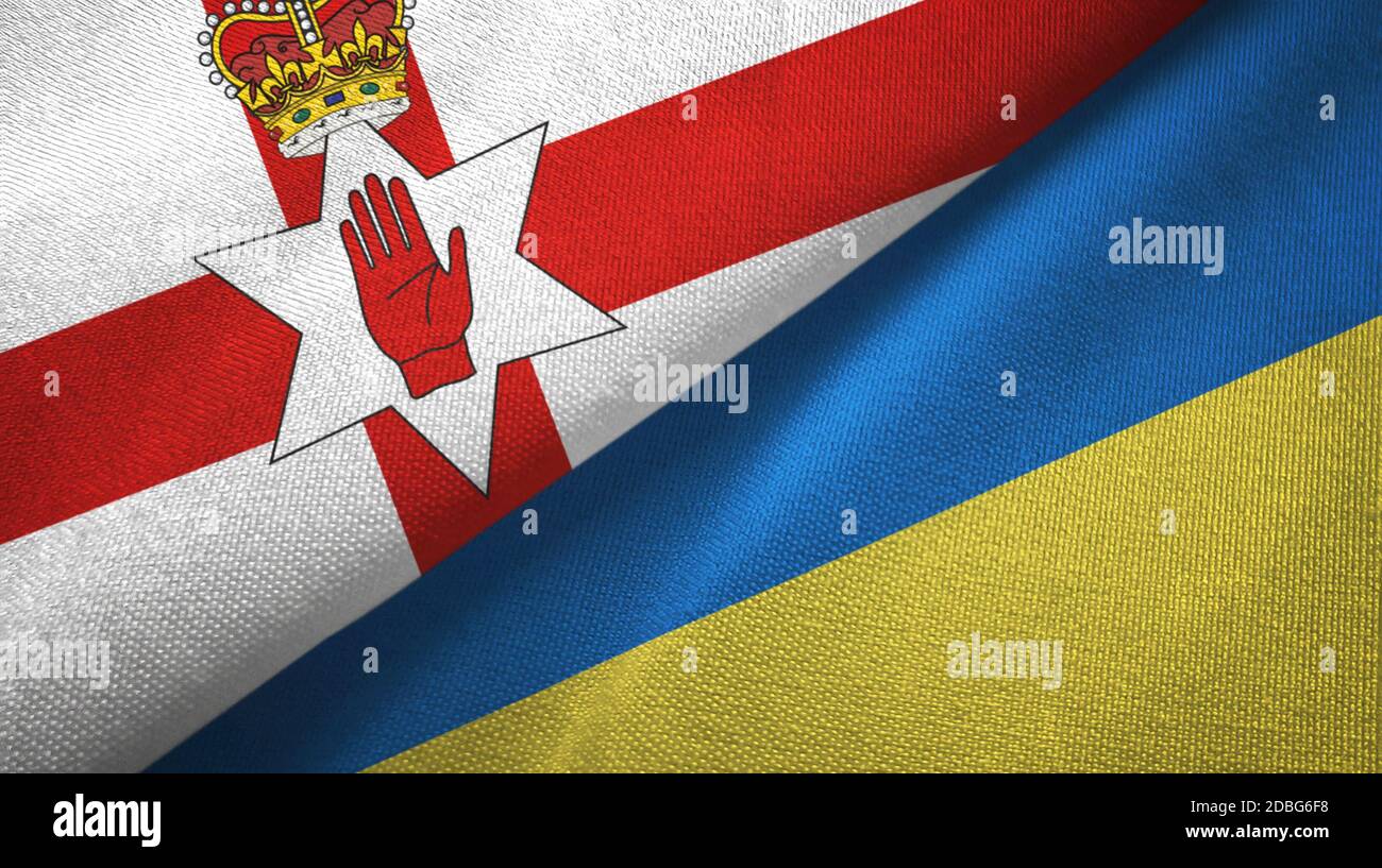 Ukraine northern ireland flag hi-res stock photography and images - Alamy