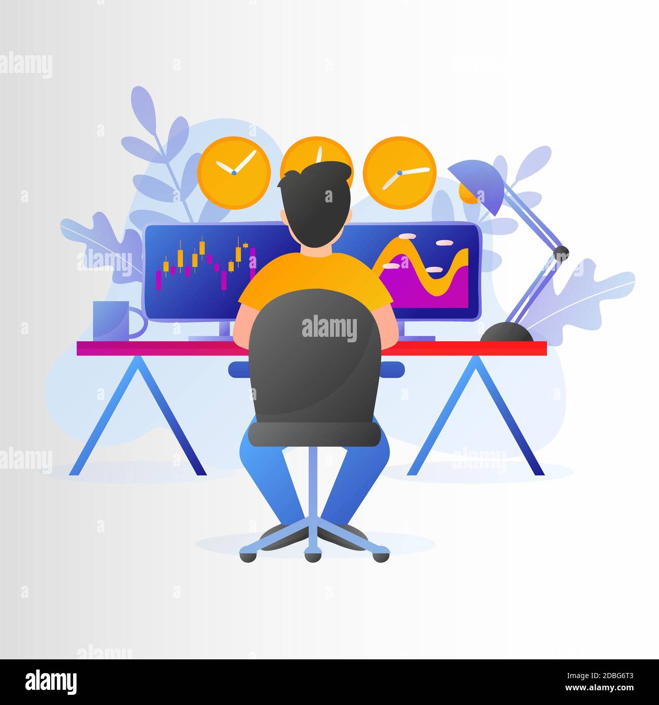 Forex company trader in Stock Vector Images - Alamy