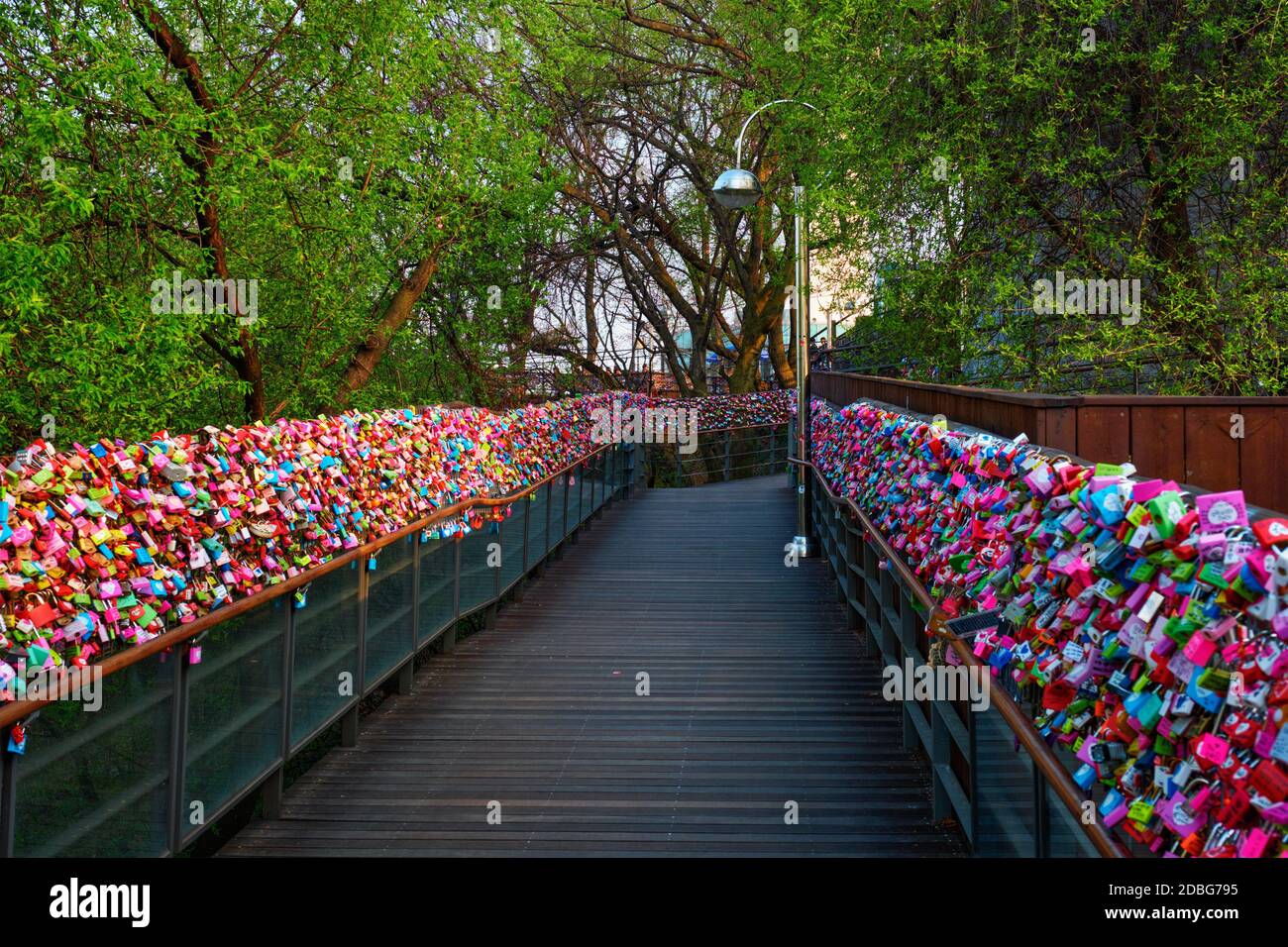 Love Locks at Namsan Seoul Tower, Seoul, South Korea Stock Photo - Alamy