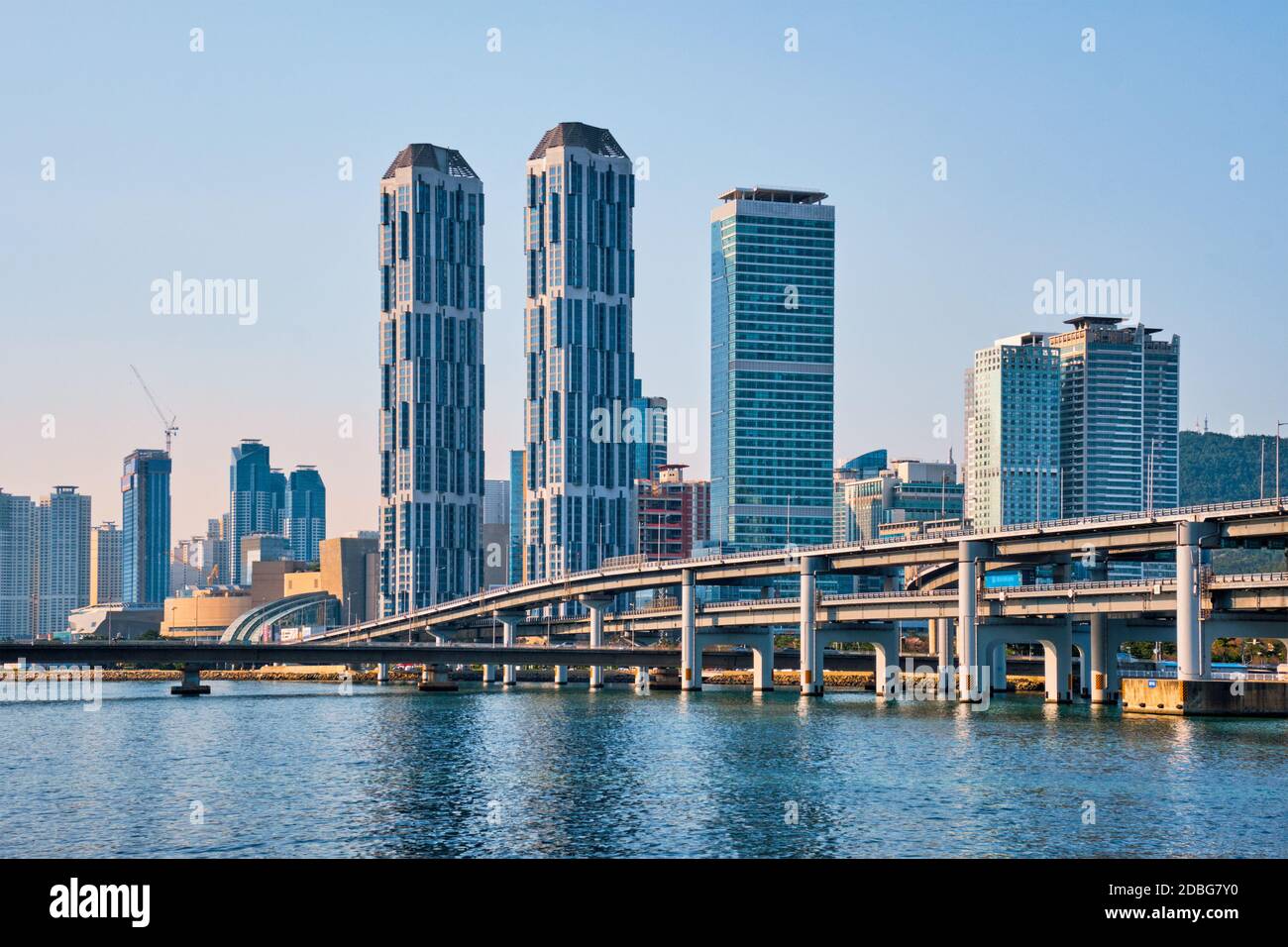 Busan city skyscrapers and Gwangan Bridge, South Korea Stock Photo - Alamy