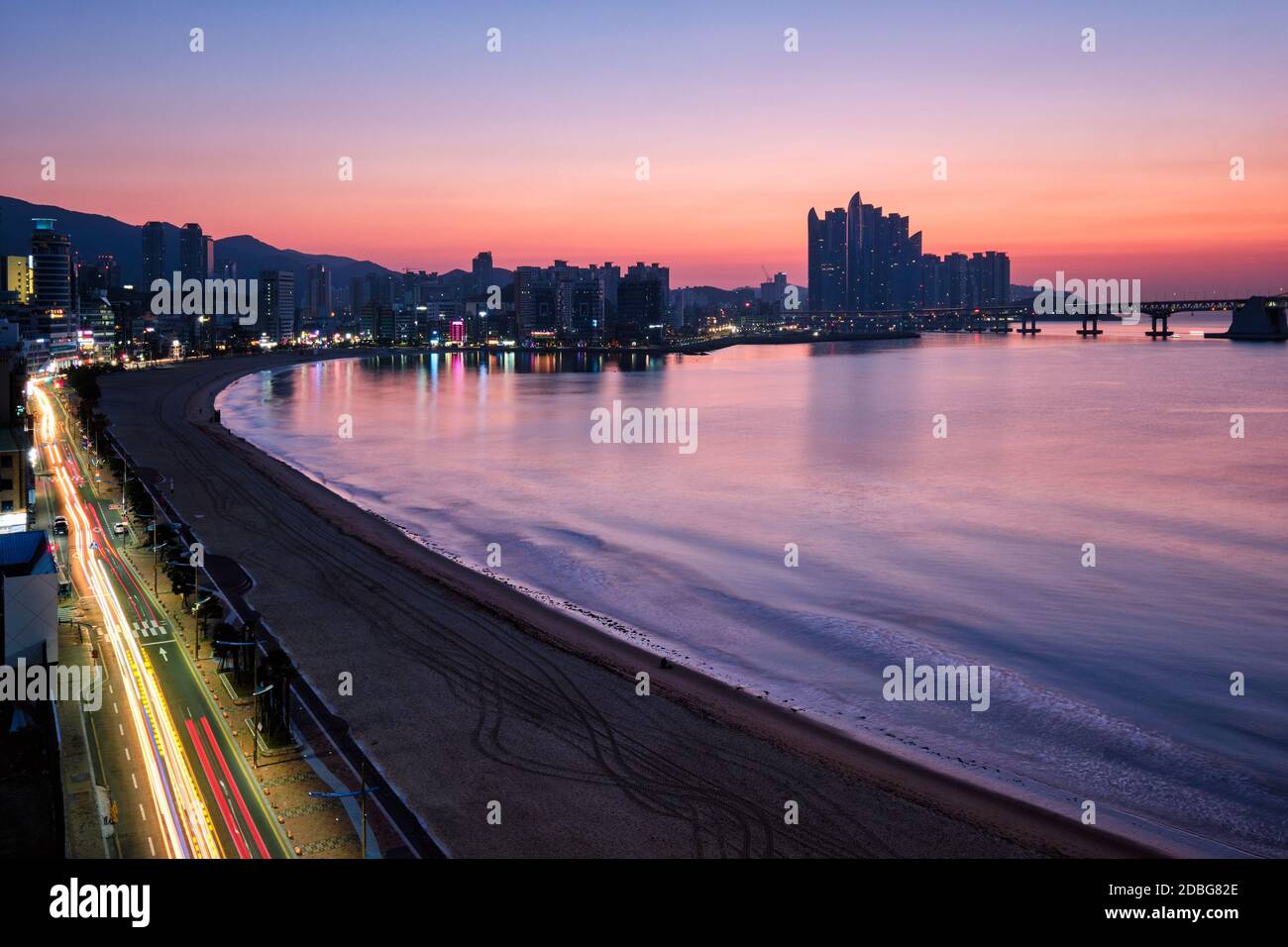 Aerial view sunrise in haeundae hi-res stock photography and images - Alamy