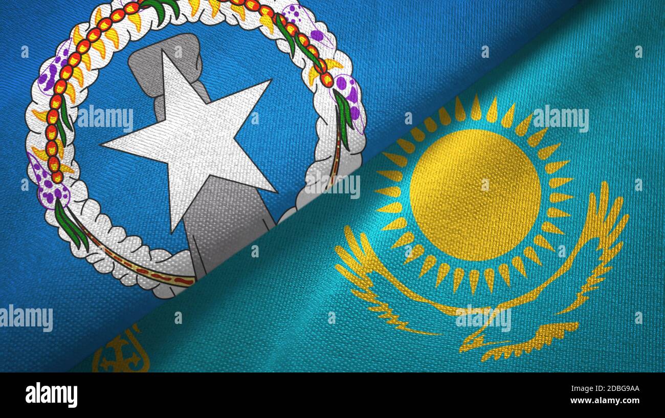 Mariana islands kazakhstan flag hi-res stock photography and images - Alamy