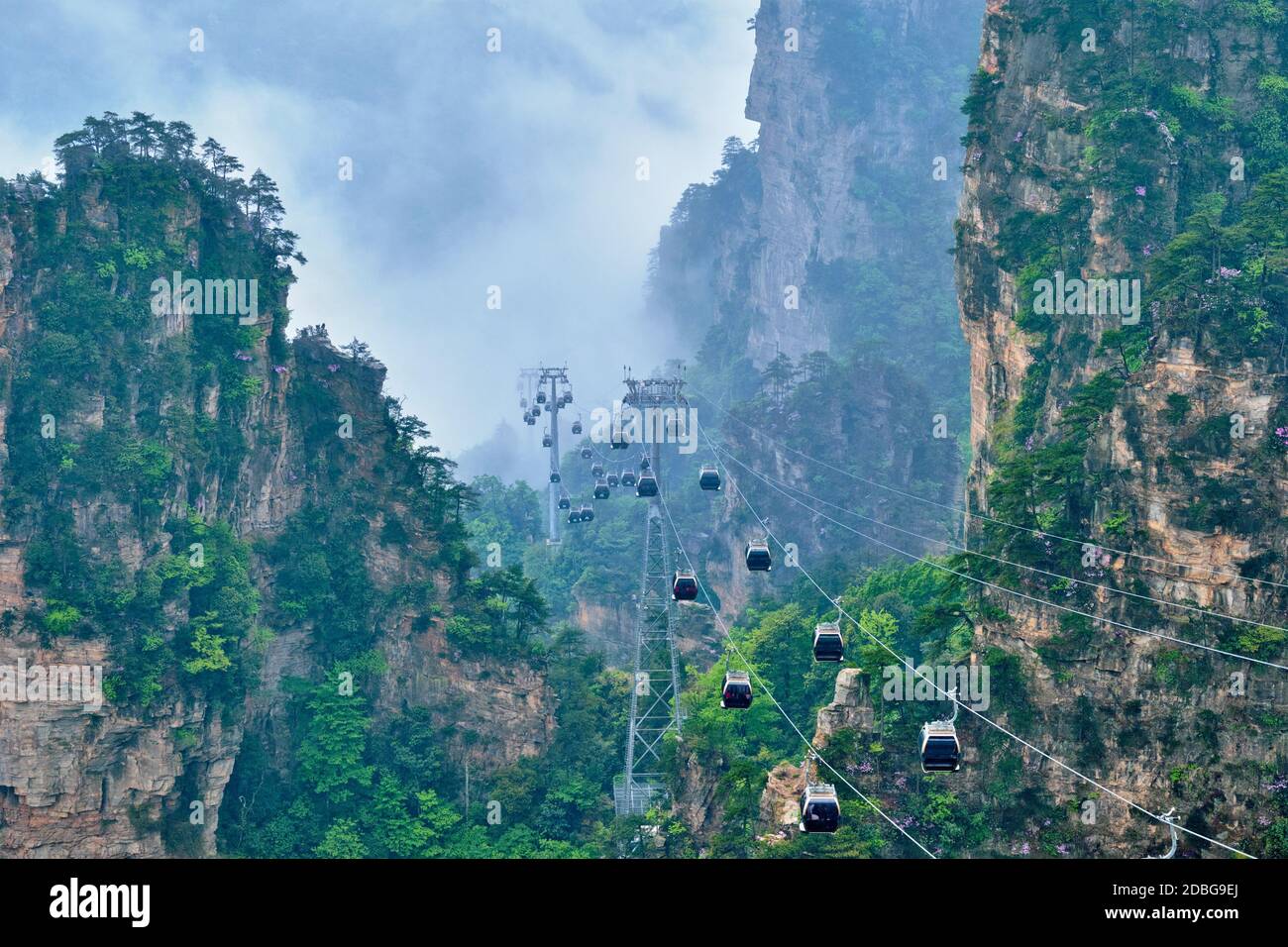 Tianzi cable car hi-res stock photography and images - Alamy