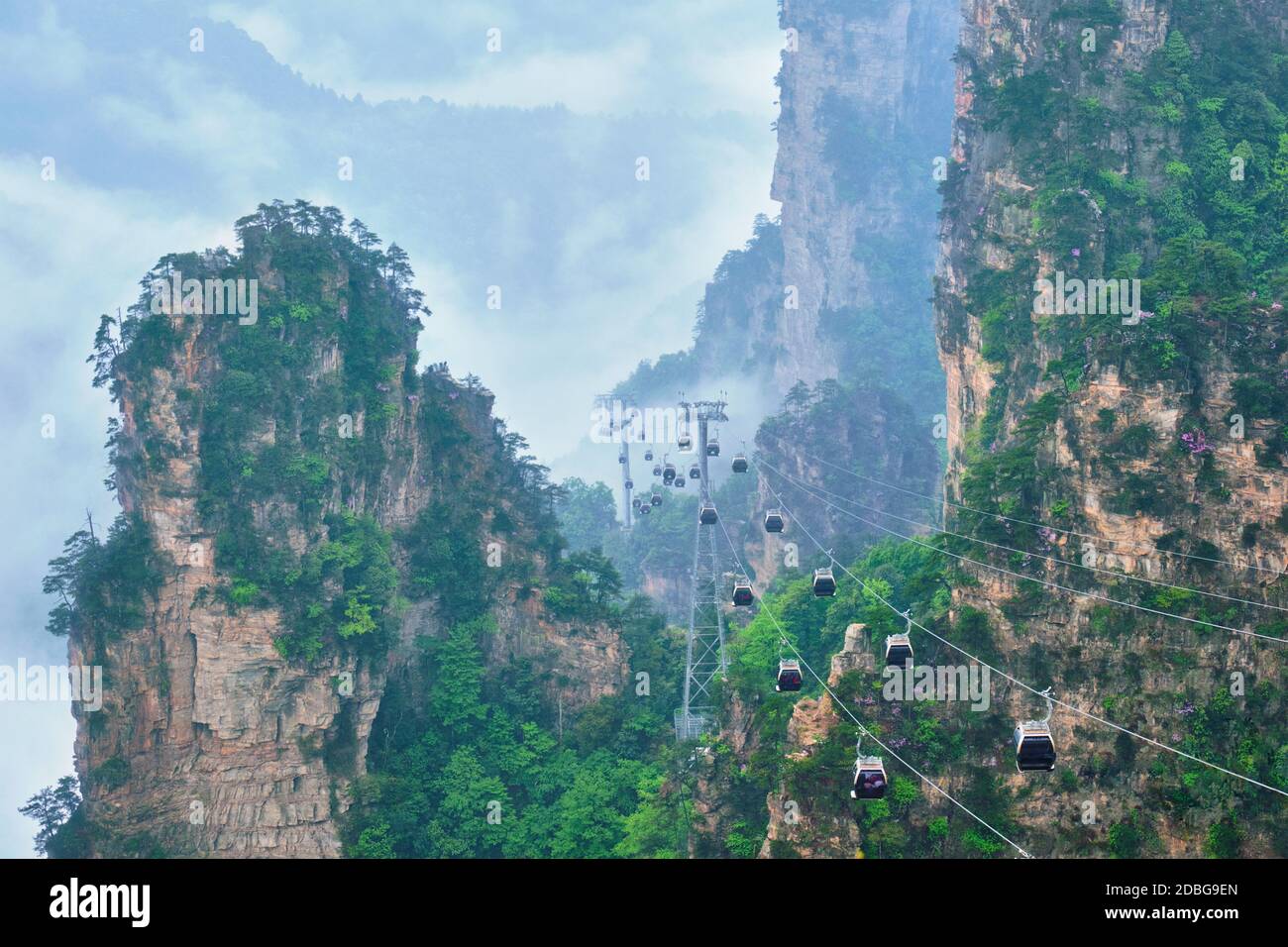 Tianzi cable car hi-res stock photography and images - Alamy