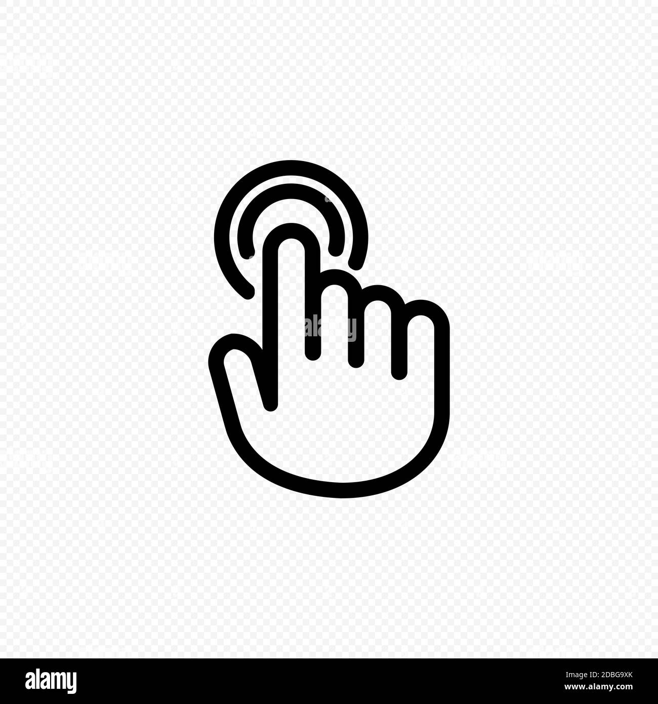 Hand cursor touch screen gestures icon. Swipe to left right up icon. Vector on isolated ...
