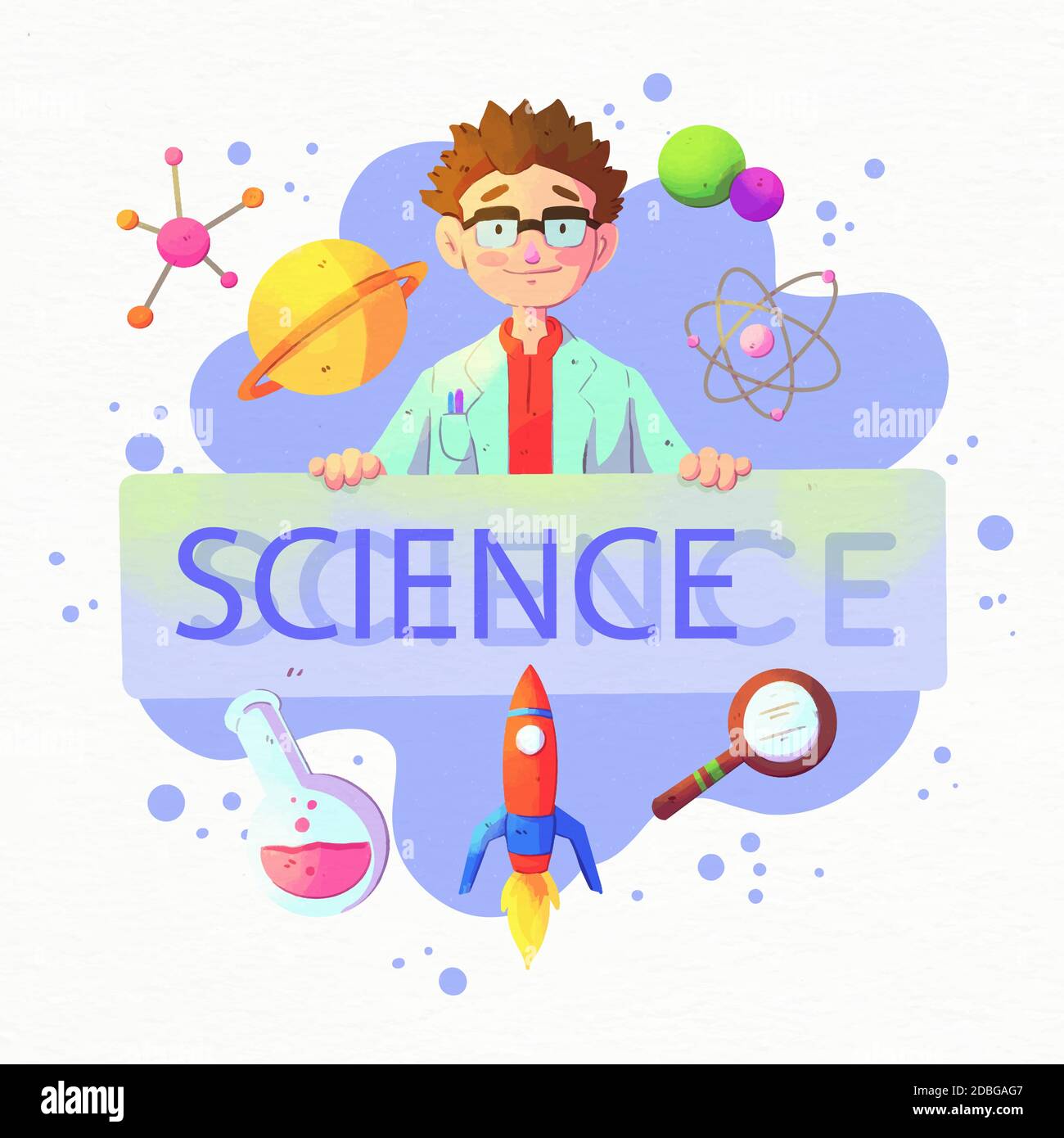 Science word concept Vector illustration Stock Vector Image & Art - Alamy