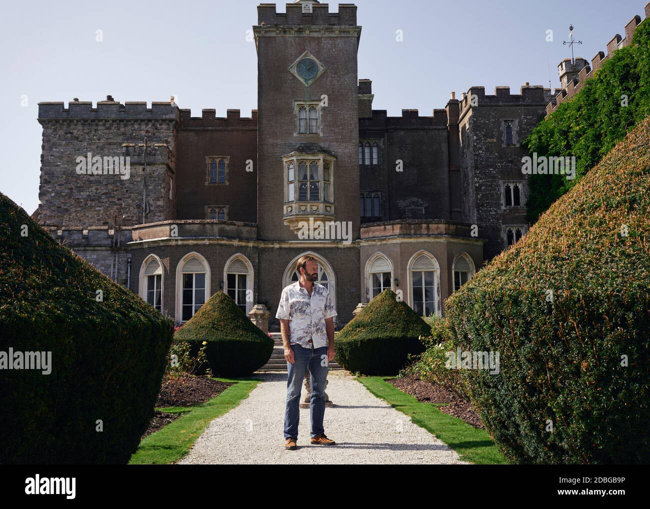 Charles Coutenay, the 19th Earl of Devon at his family's ancestral home ...