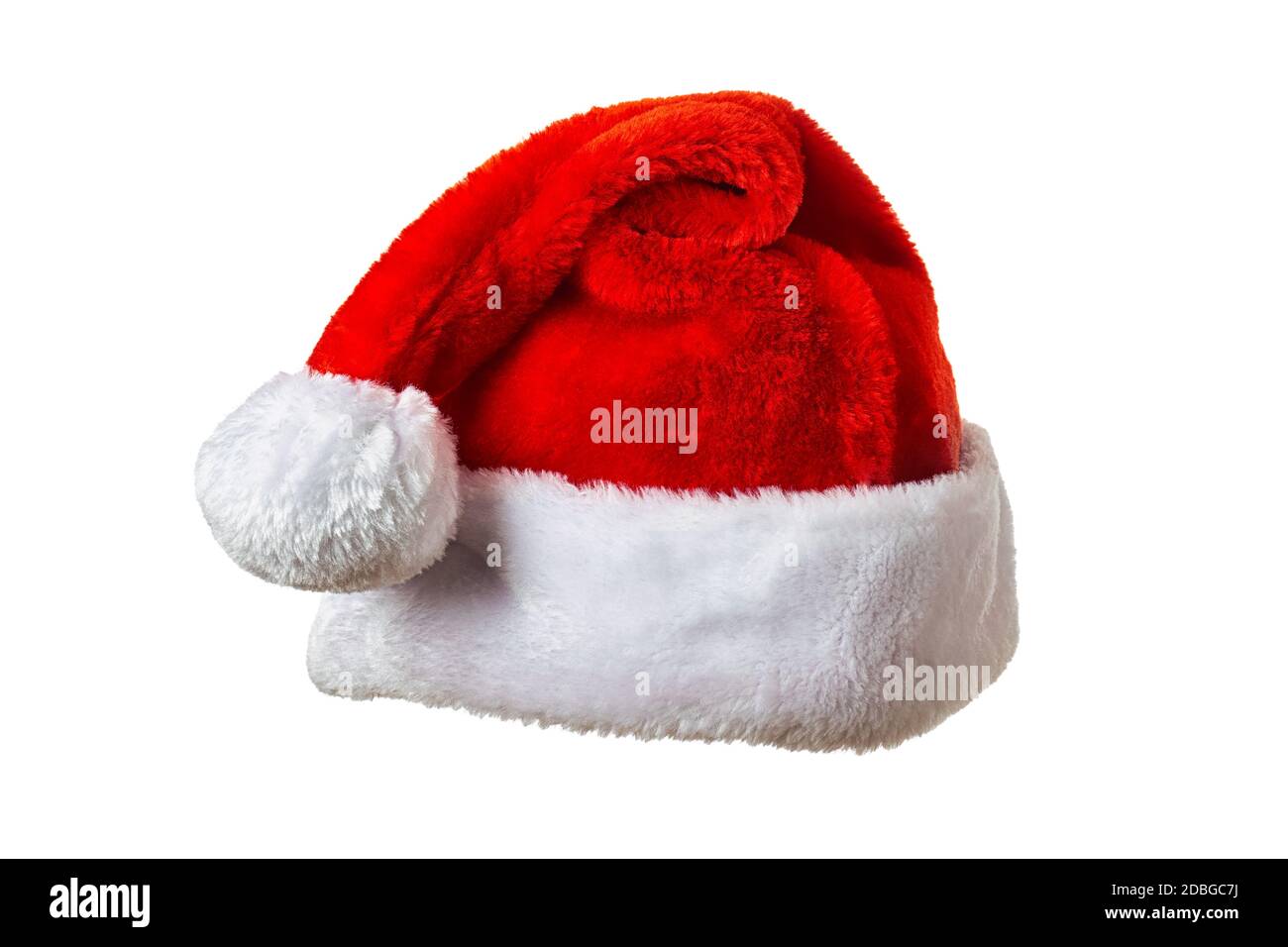 Santa Claus hat isolated on white background Stock Photo - Alamy