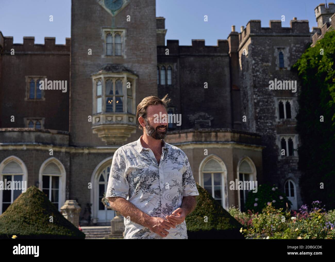 Charles Coutenay, the 19th Earl of Devon at his family's ancestral home ...
