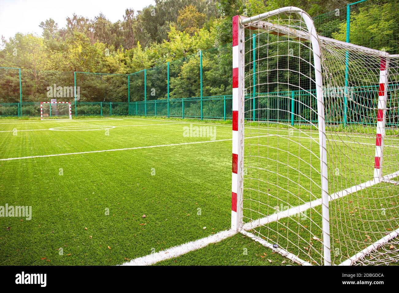 Rusty football goal hi-res stock photography and images - Alamy
