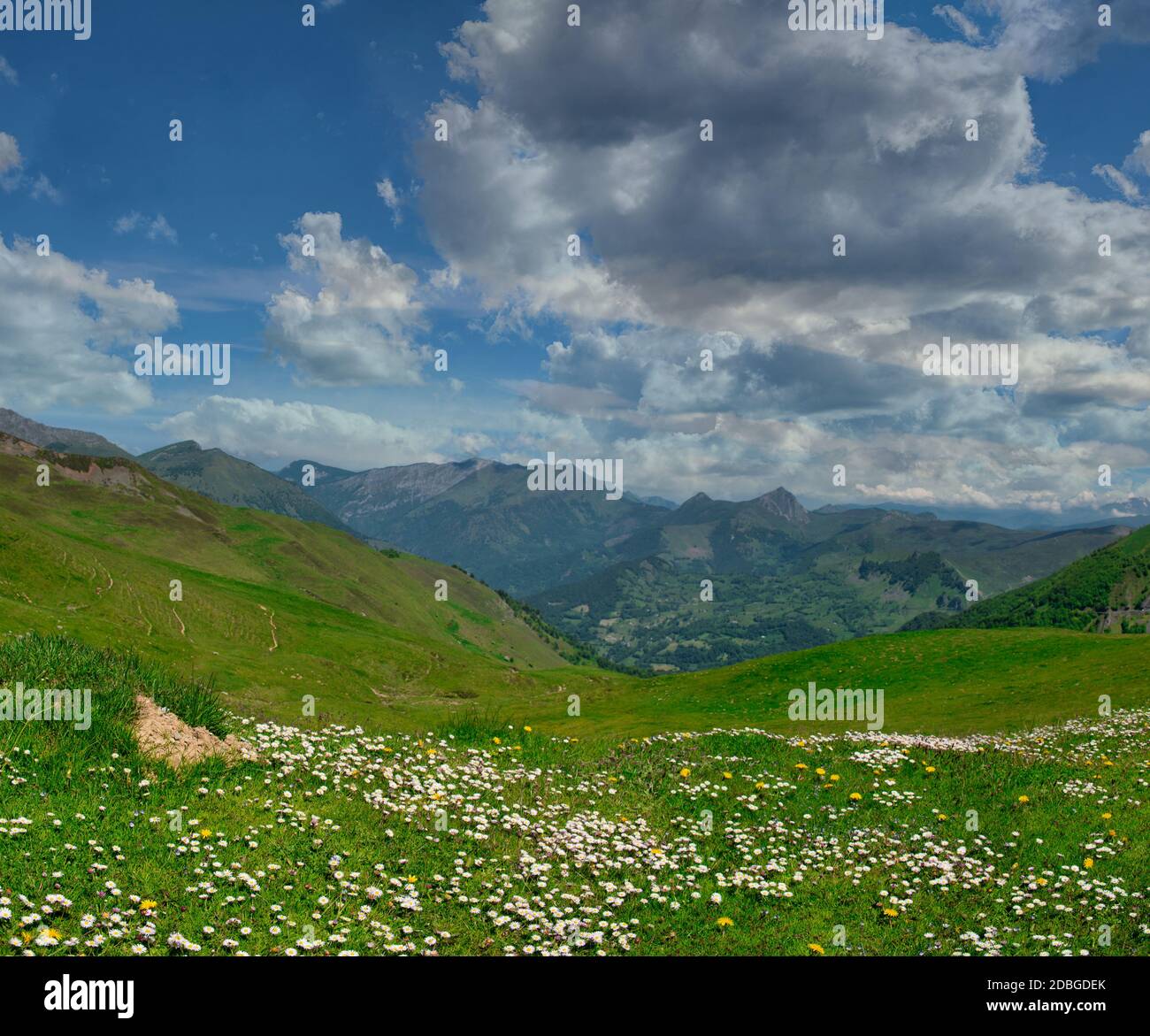 view of Col Aubisque in the French Pyrenees Stock Photo - Alamy