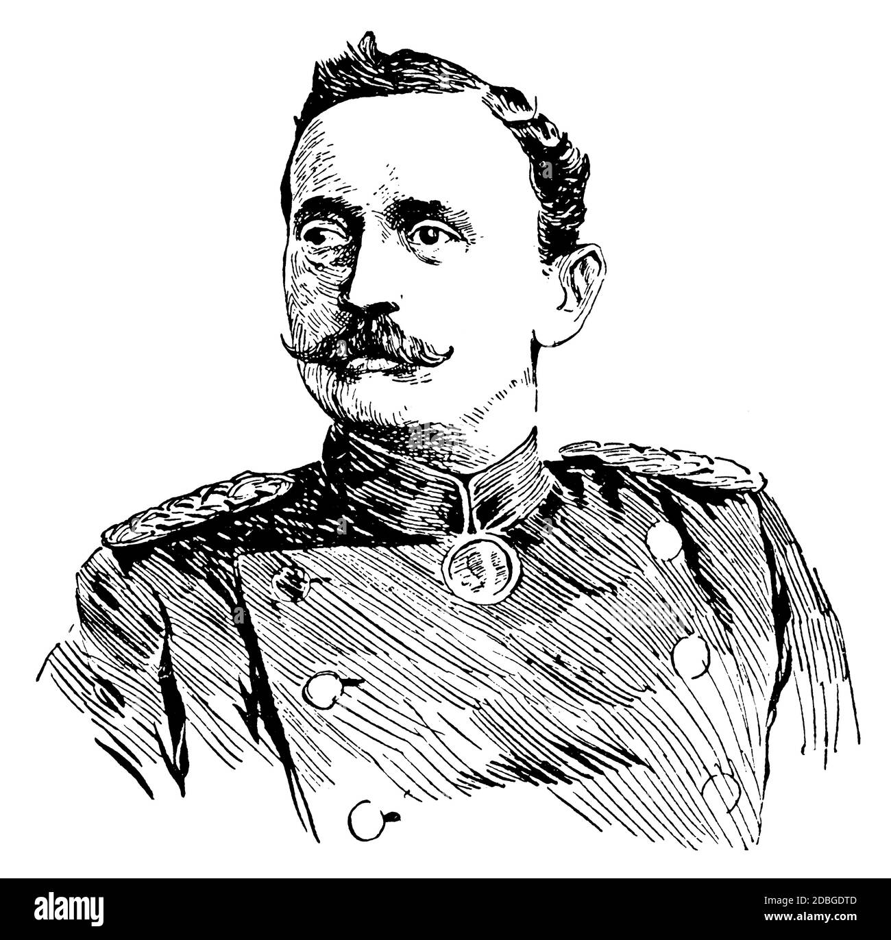 Portrait of Hermann von Wissmann, was a German explorer and ...