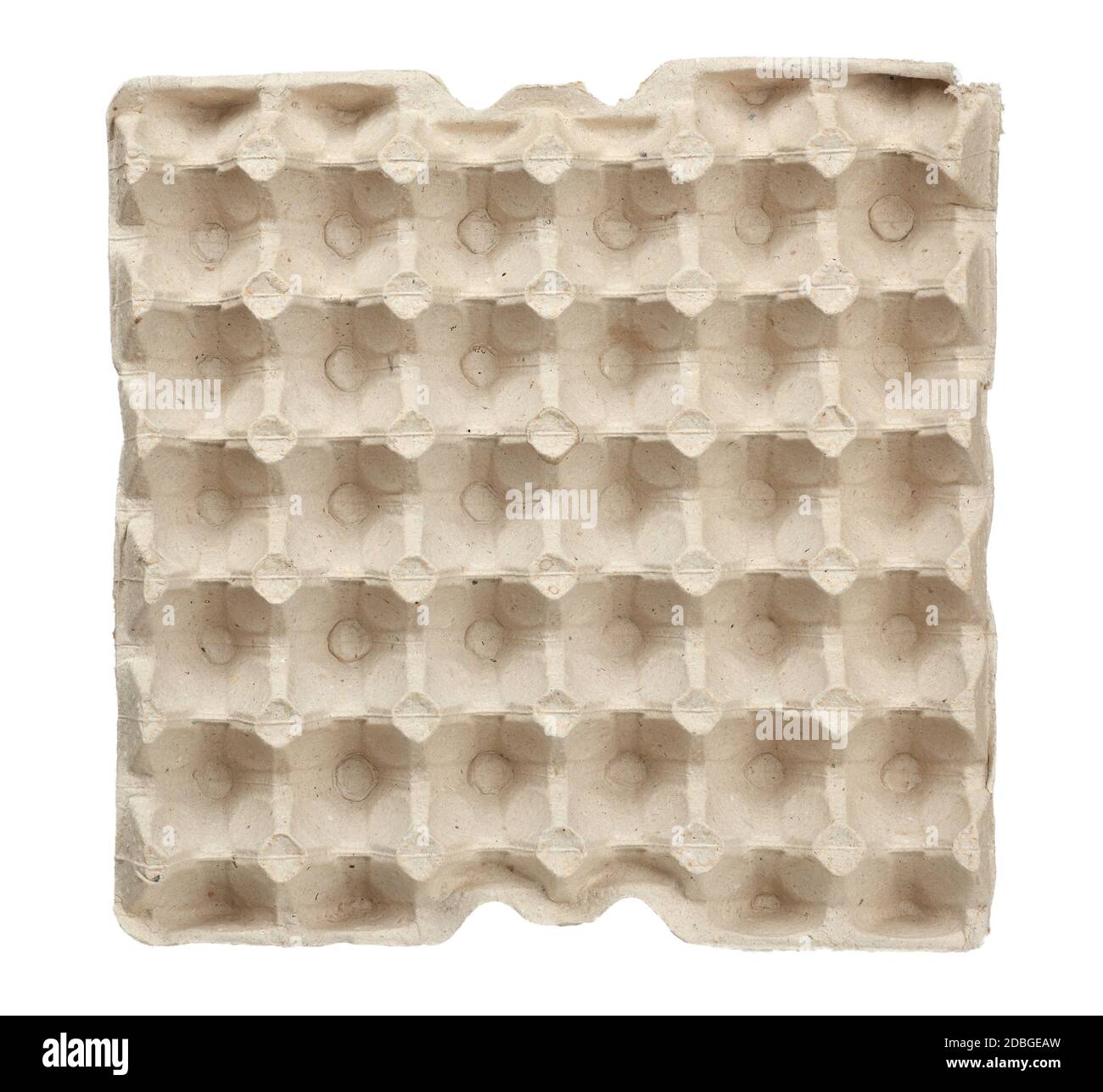 recycled square paper tray isolated on white background, top view Stock ...
