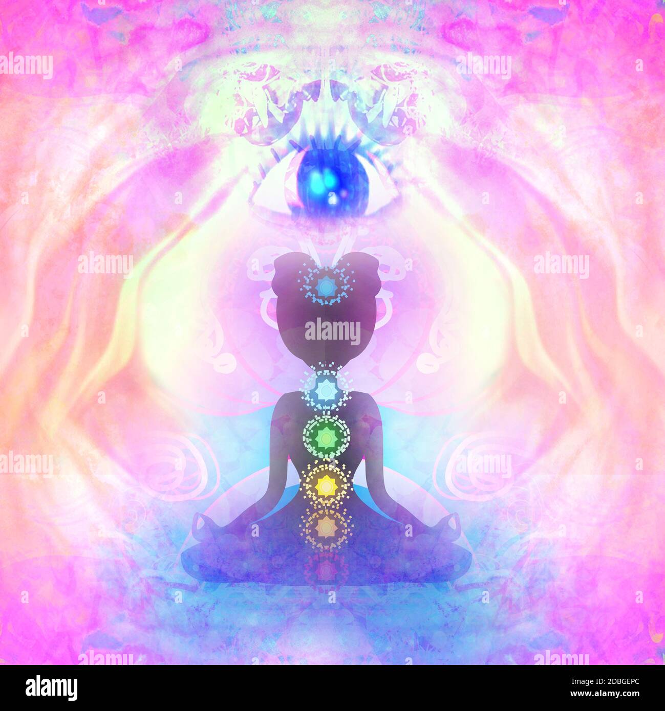 Woman with third eye, psychic supernatural senses Stock Photo - Alamy