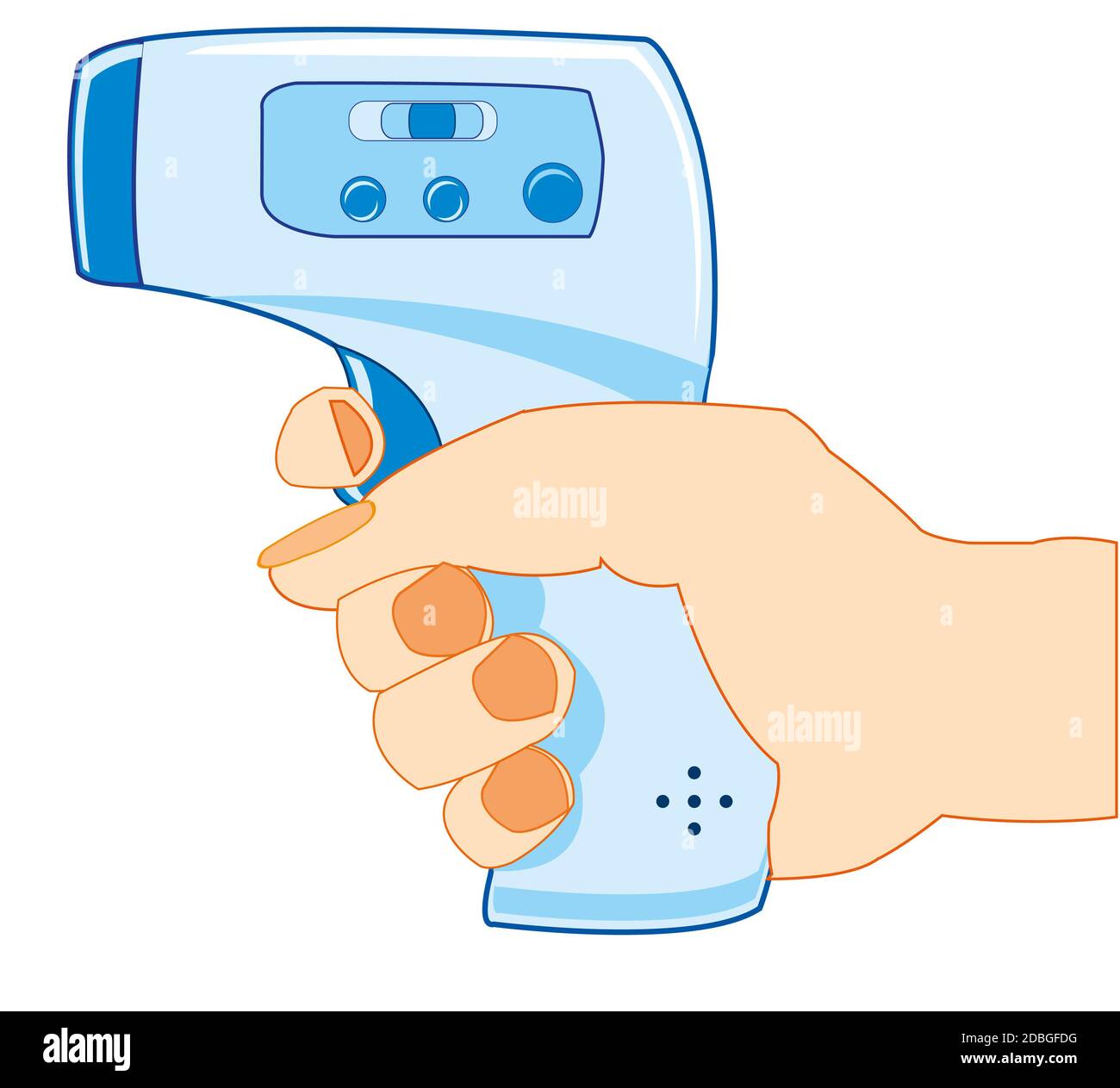 Instrument of the measurement of the temperature of the body noncontact ...