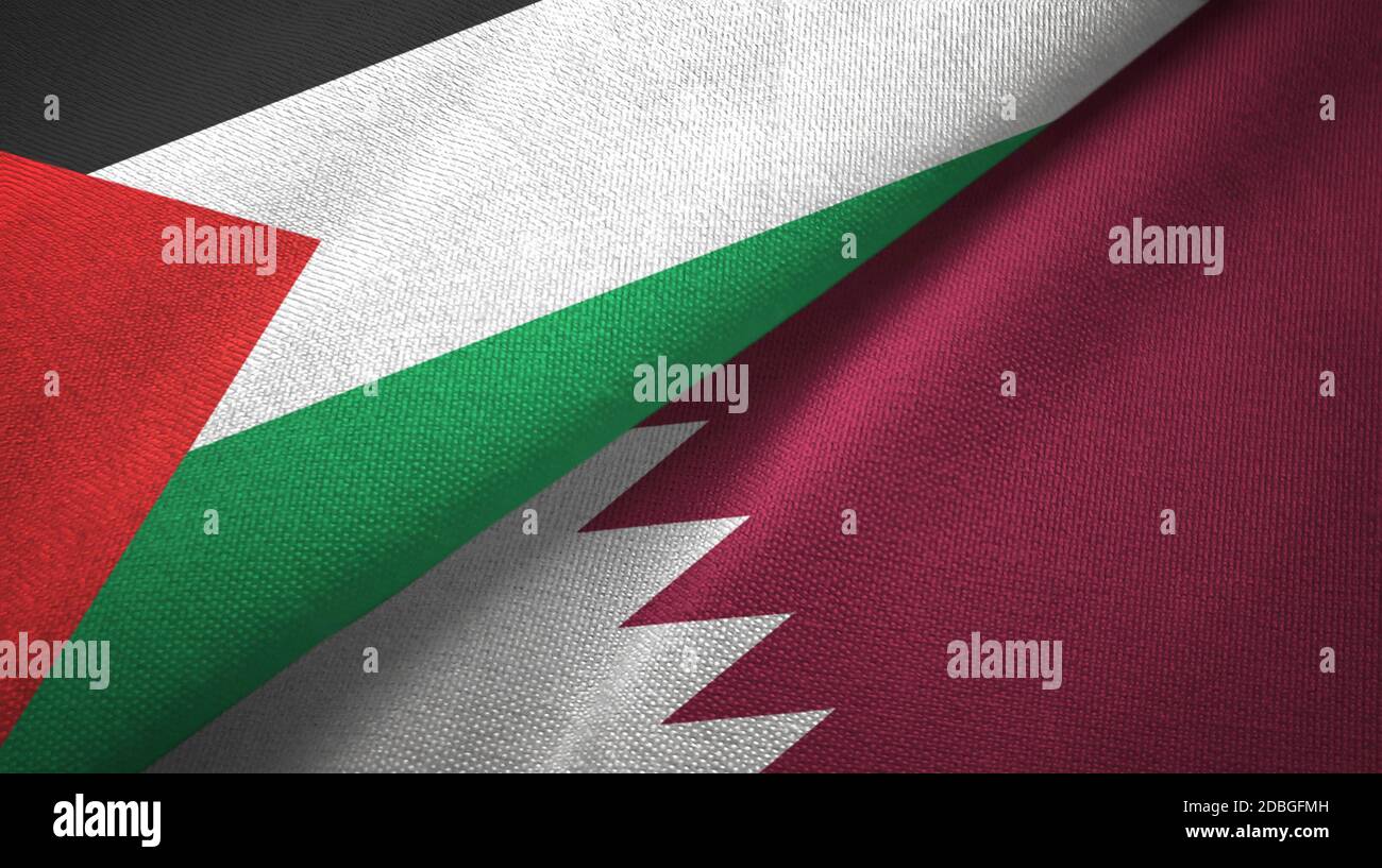 Palestine qatar flag hi-res stock photography and images - Alamy
