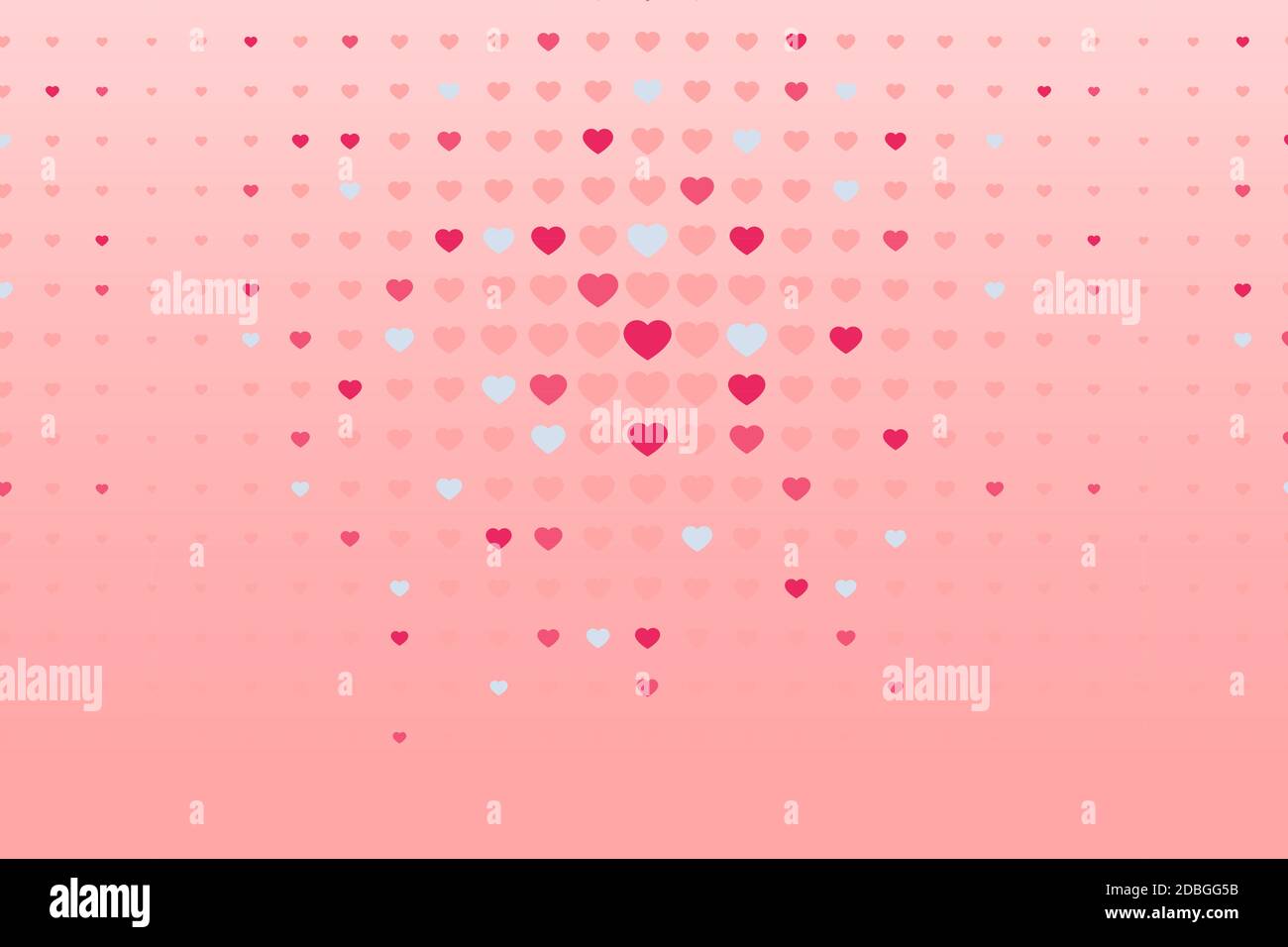 Heart Background Light Pink Halftone Pattern Retro Stock Vector Image ...