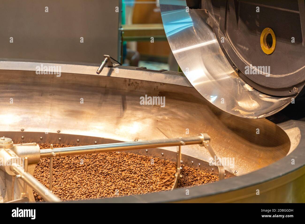 Big Automated Coffee Roaster Machine Equipment Stock Photo - Alamy
