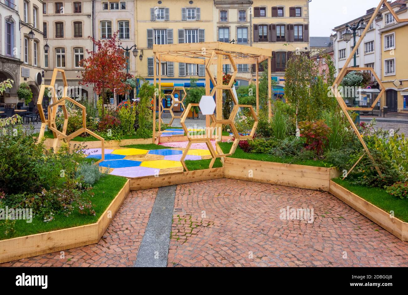 city view of Epinal, the capital city of the Vosges departmend in ...
