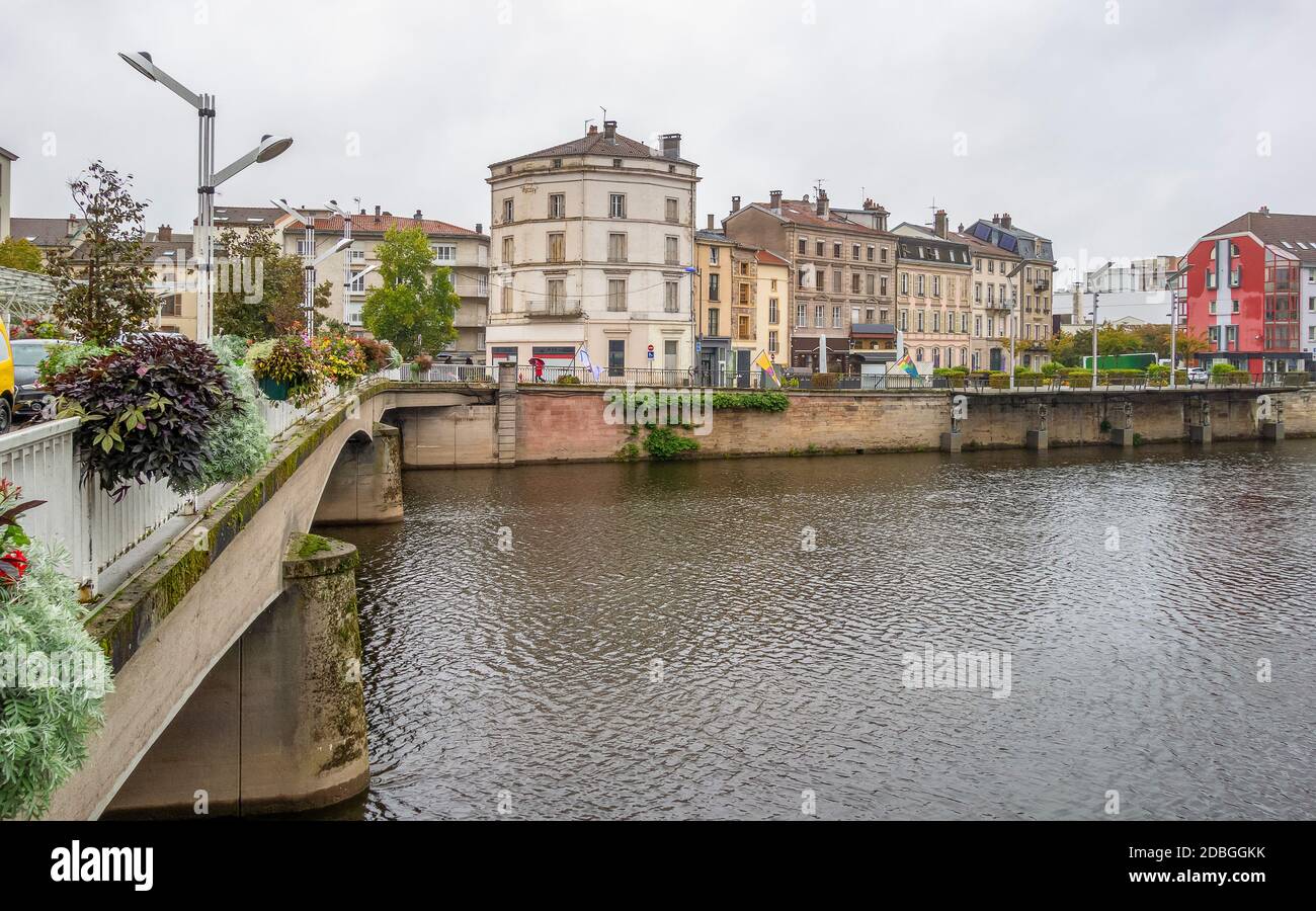city view of Epinal, the capital city of the Vosges departmend in ...