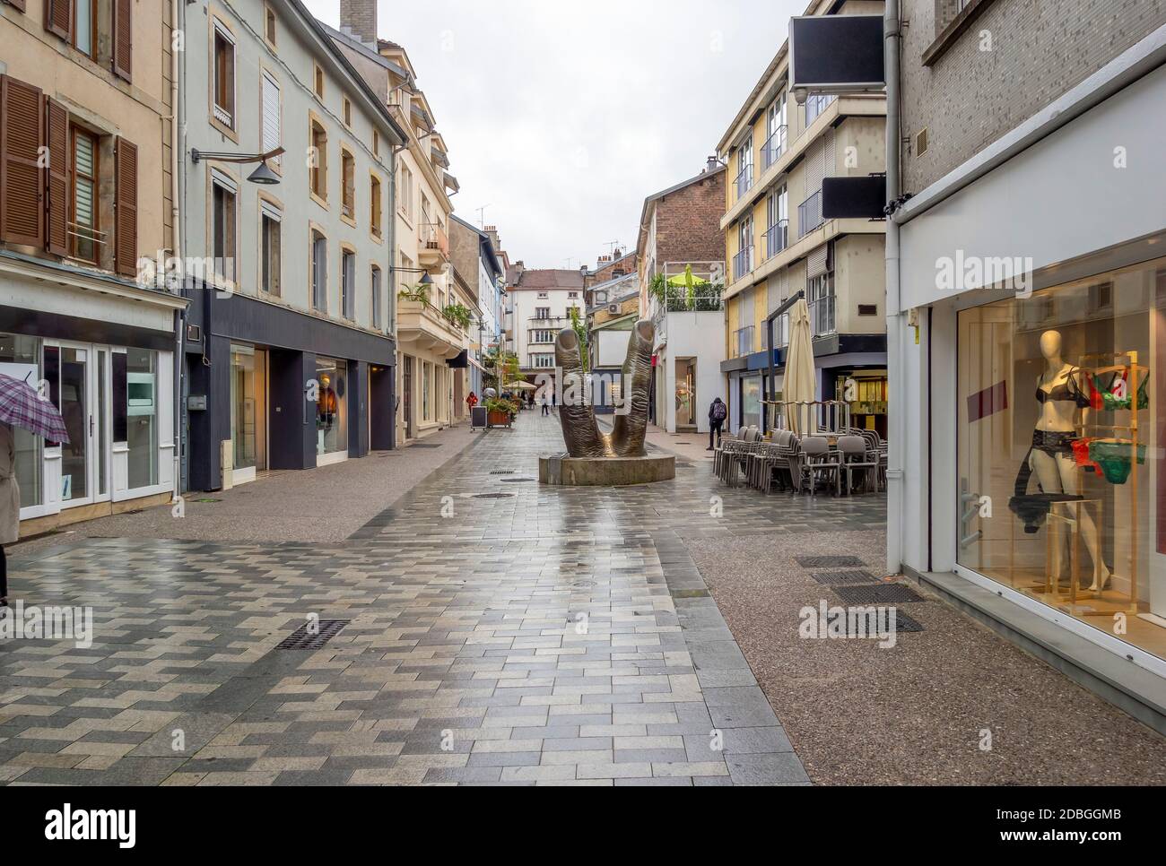 city view of Epinal, the capital city of the Vosges departmend in ...