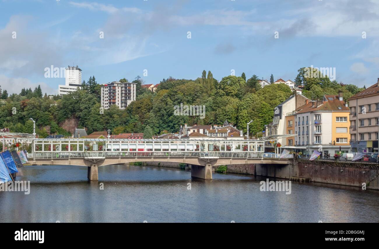 city view of Epinal, the capital city of the Vosges departmend in ...