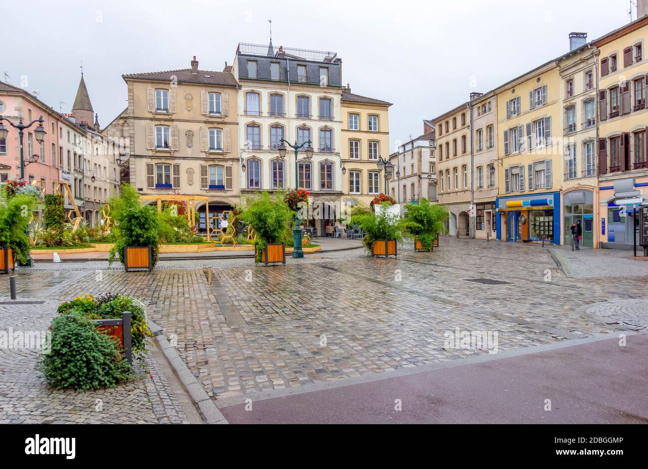 city view of Epinal, the capital city of the Vosges departmend in ...